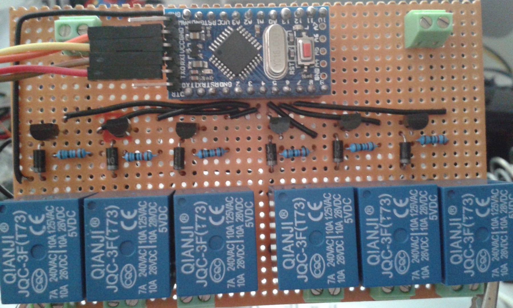 EL Wire - Arduino Mini Pro - Relay Controller Module 6 Channels : 9 ...