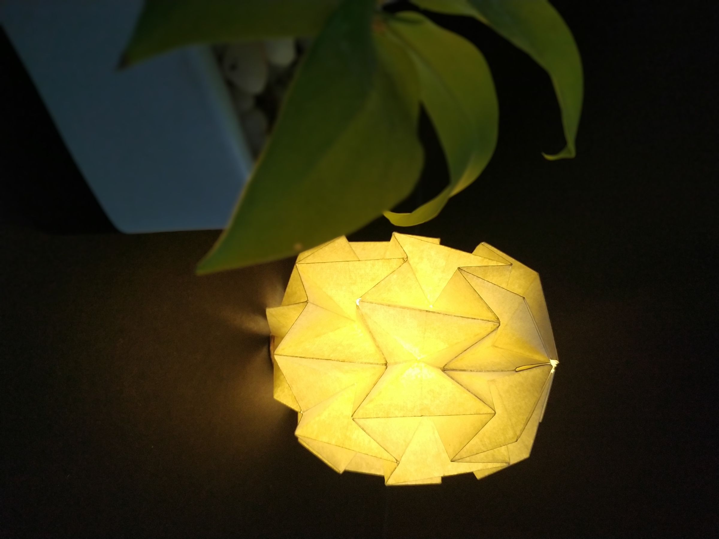 Origami Paper Lamp Shade : 15 Steps - Instructables