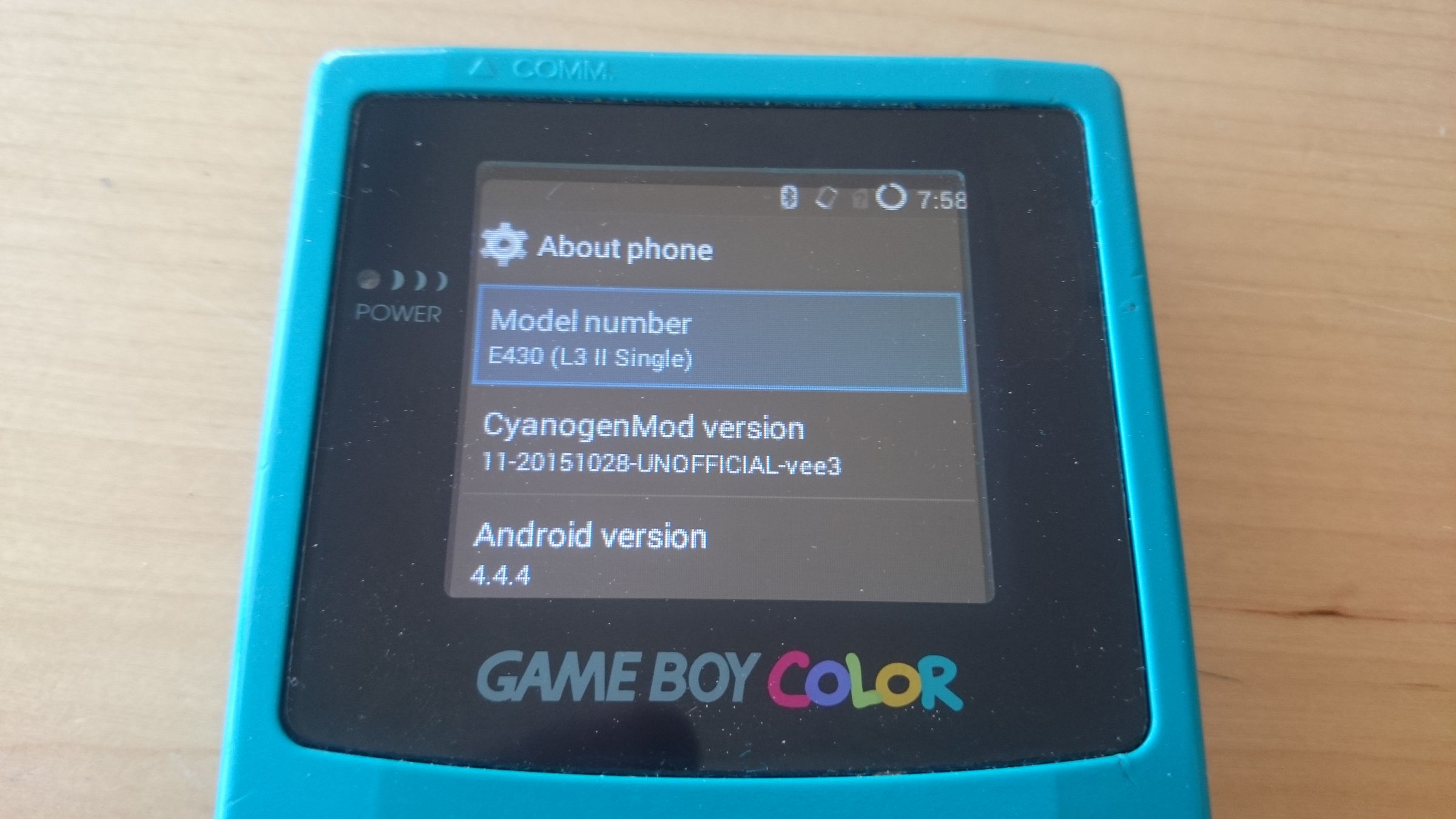 Gameboy Color Mod Phone
