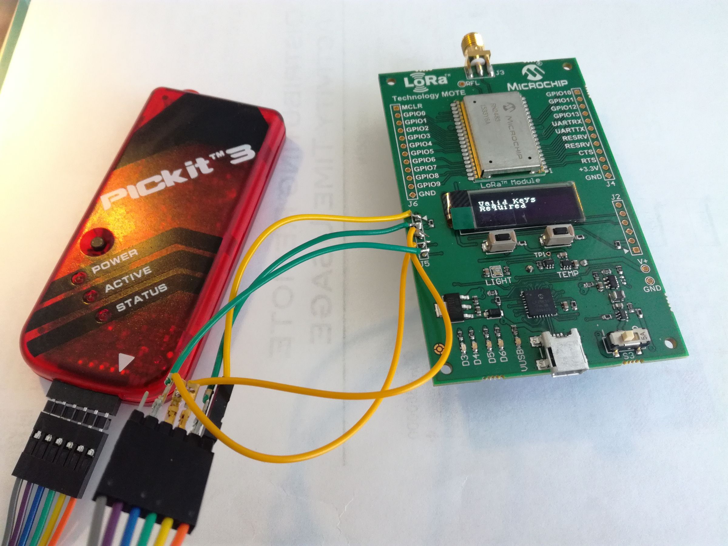 Upgrade Firmware on Microchip LoRa Mote With Microchip Pickit 3 : 4 ...