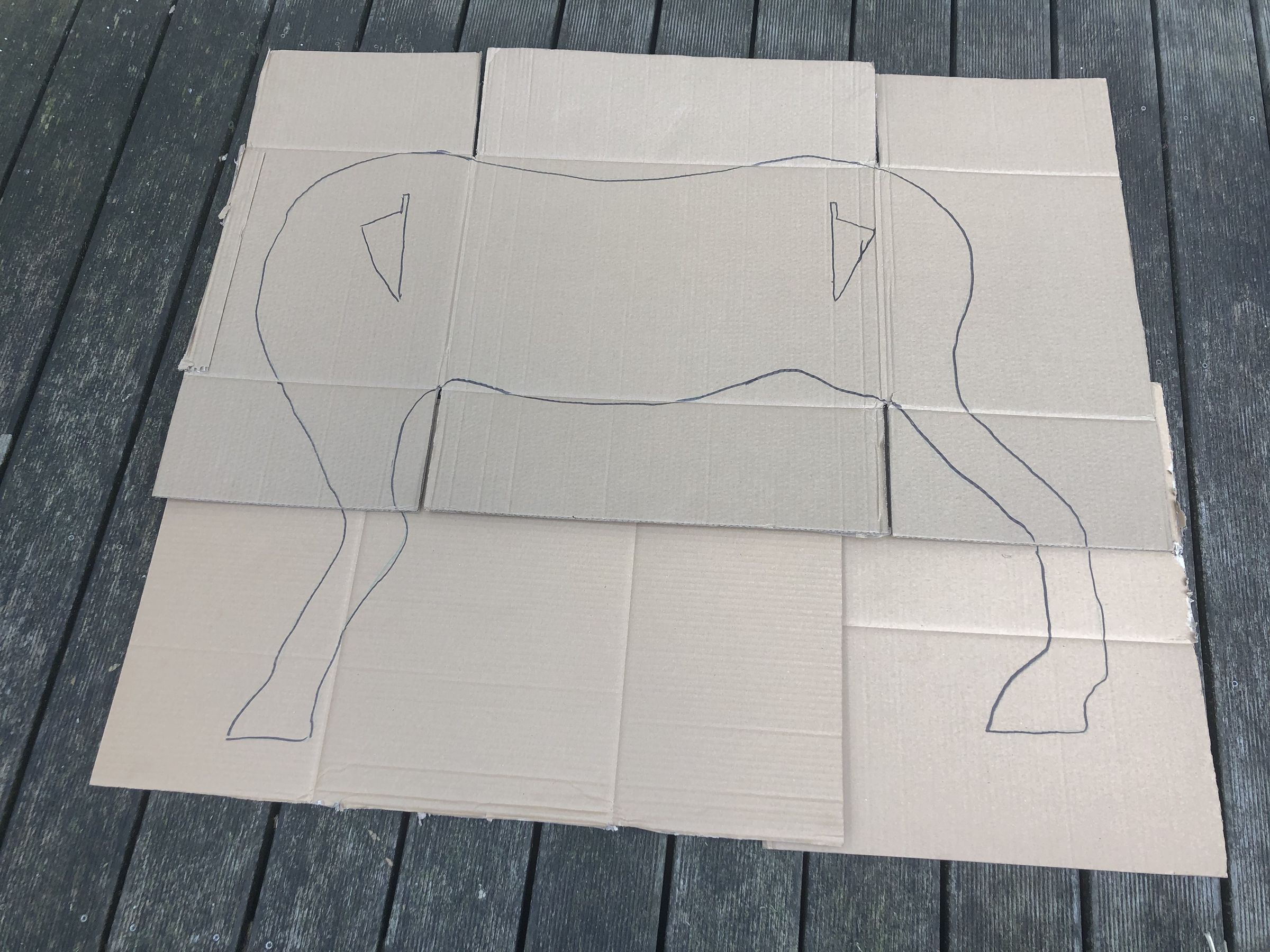 Cardboard Horse : 4 Steps - Instructables