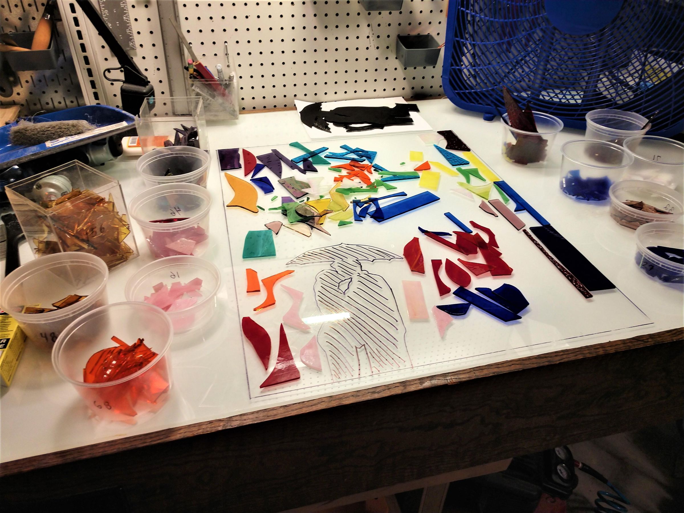 Scrap Stained Glass Panel : 5 Steps (with Pictures) - Instructables