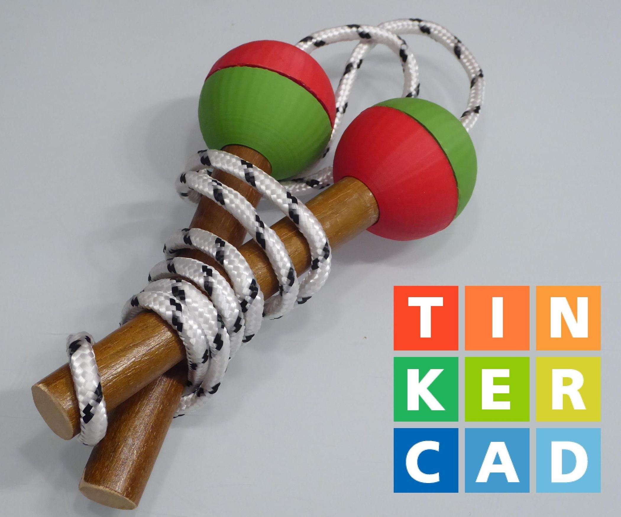 Kids Jump Rope With Wood Handles and 3D Printed Balls : 4 Steps (with ...