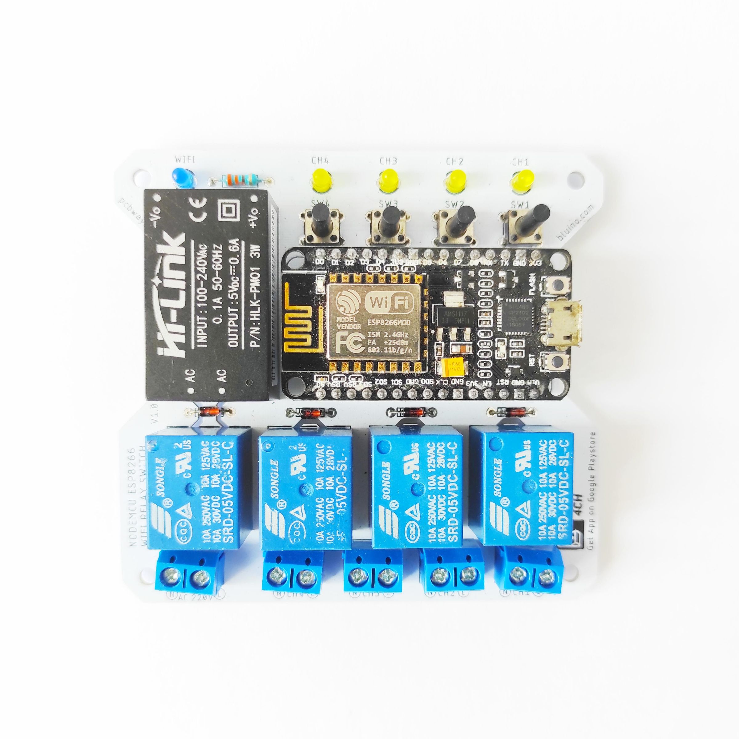 SwitchIoT 4CH - Online 4 Channel Relays Wifi Switch NodeMCU ESP8266 : 12 Steps - Instructables