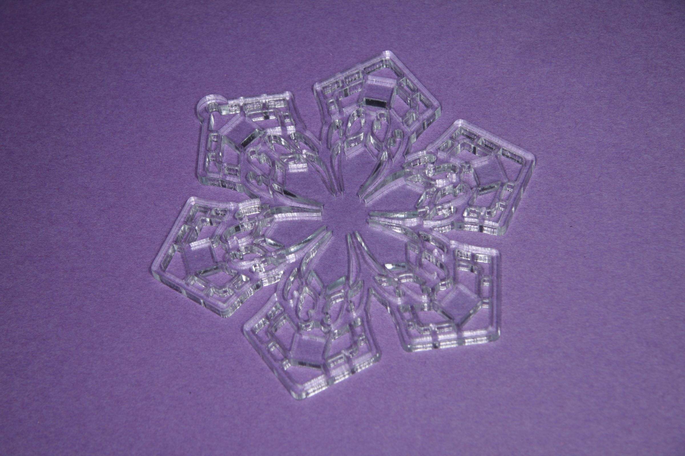 Christmas Snowflakes Decorations With Laser Cutter! : 4 Steps ...