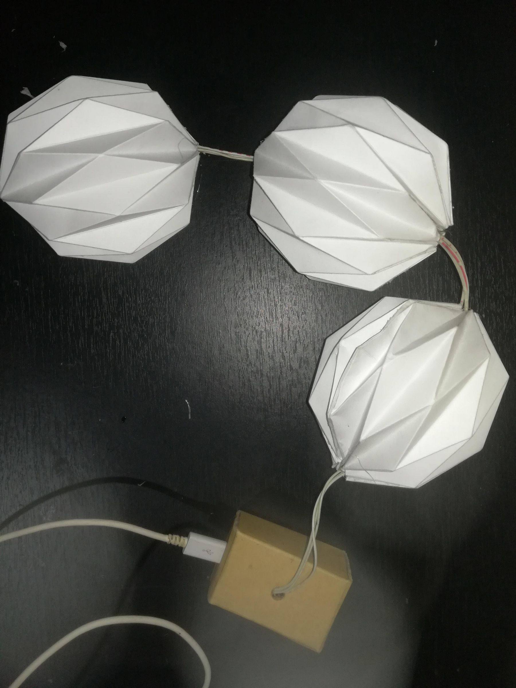 RGB Origami Lamp - WiFi Controlled & Alexa Compatible : 5 Steps (with ...