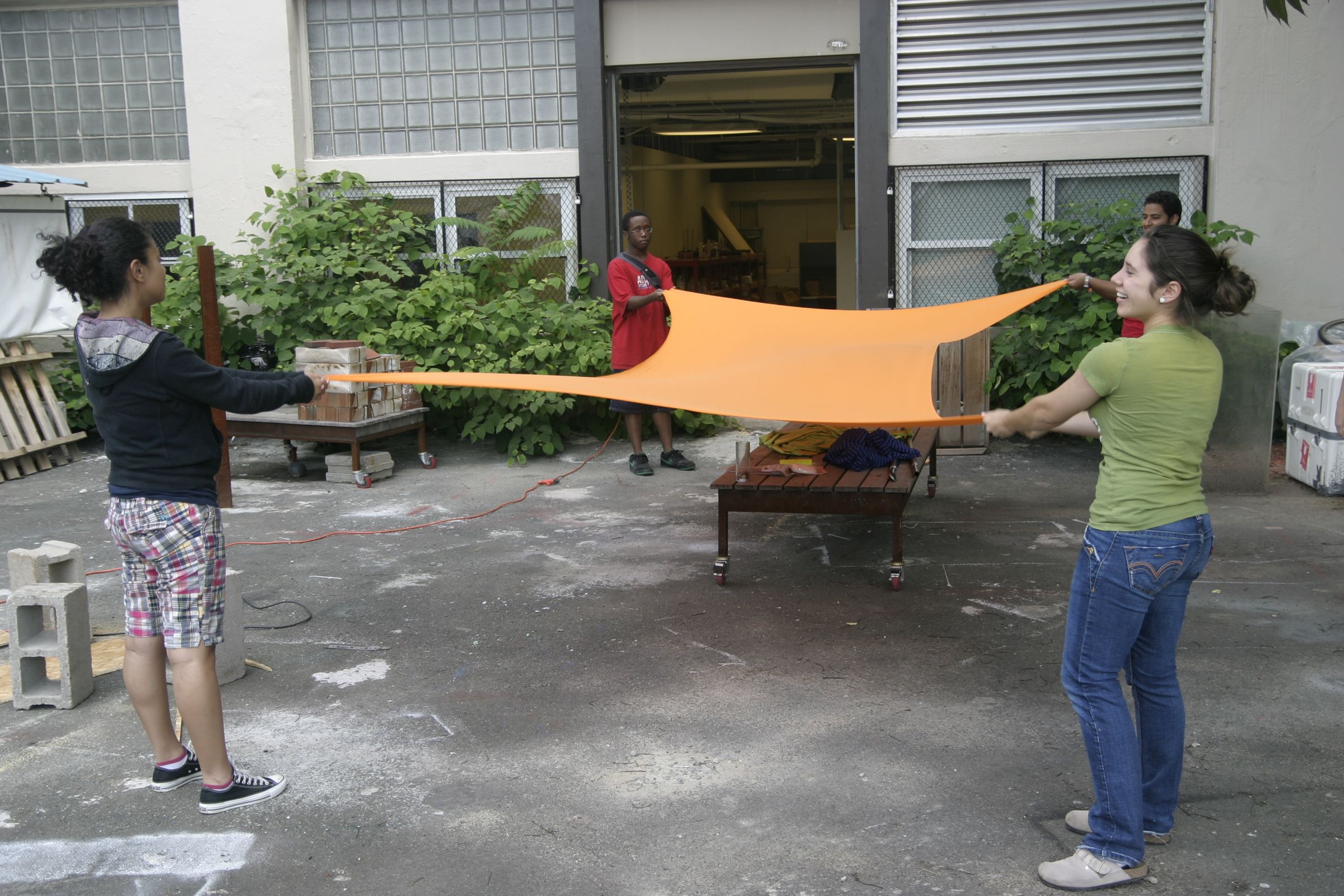 No-Sew Spandex Tensile Shade Structure : 8 Steps - Instructables
