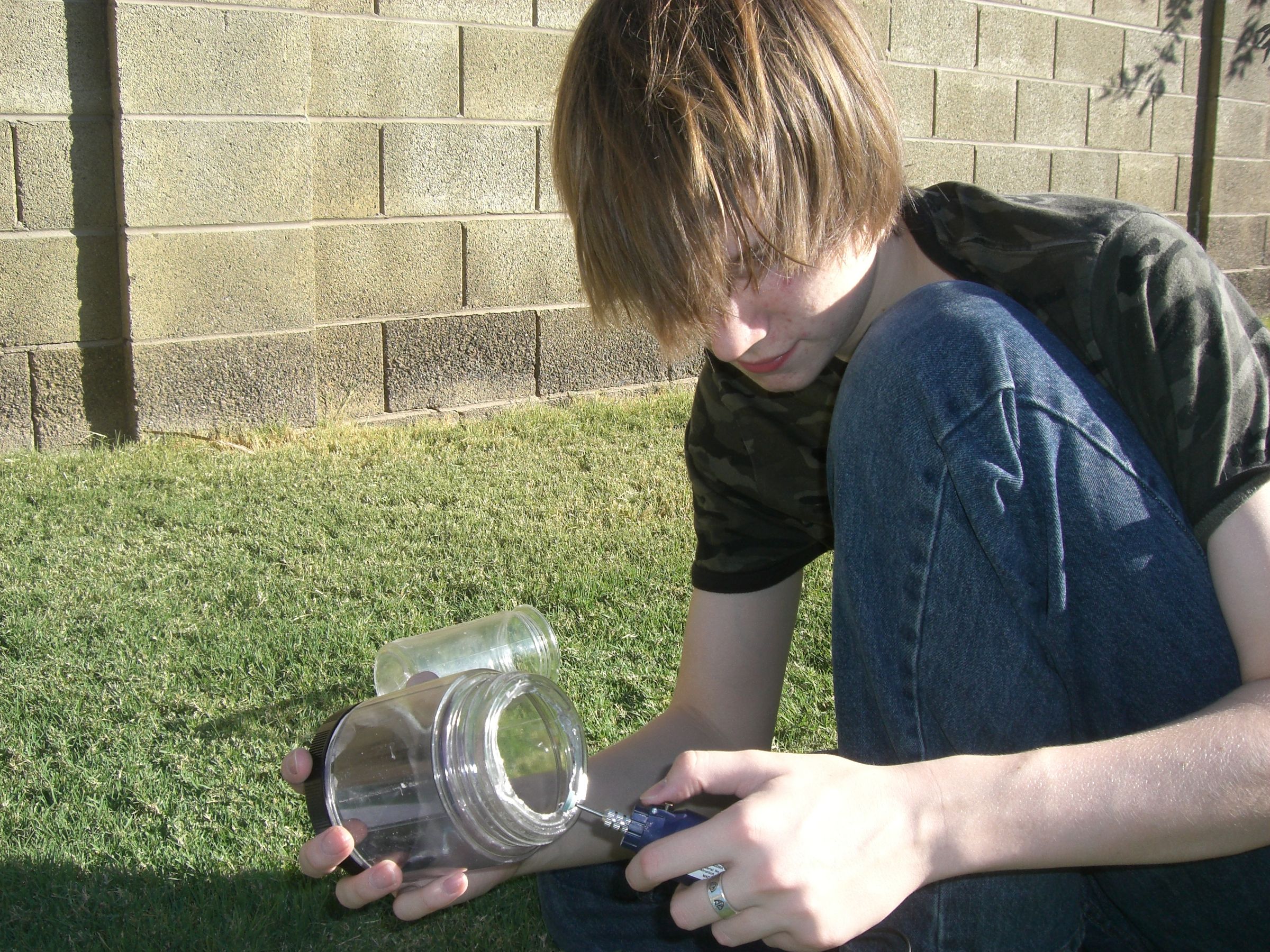 Solar Water Heater for Backpacking Using Water Bottles and a Car Shade ...
