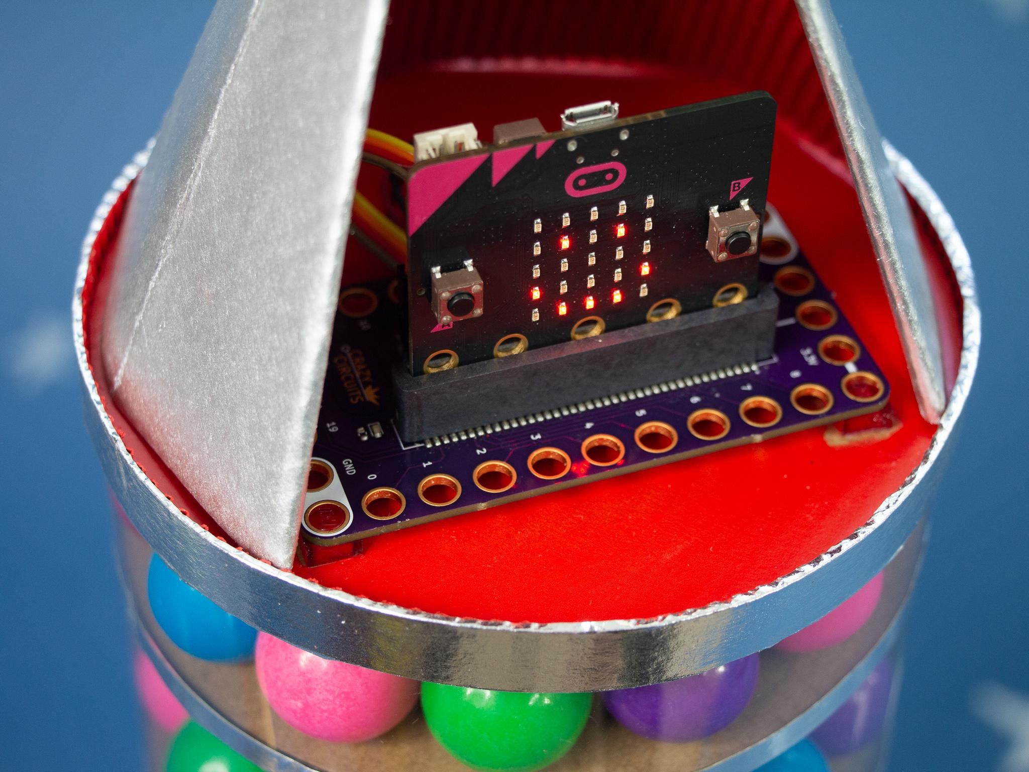 Hands-Free Cardboard Gumball Machine : 18 Steps (with Pictures ...