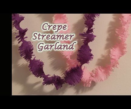 DIY : Crepe Streamer Garland -2 | Paper Craft | Party Decoration ...