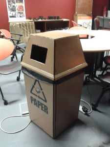 Interactive Recycling Cardboard Bins : 5 Steps (with Pictures ...
