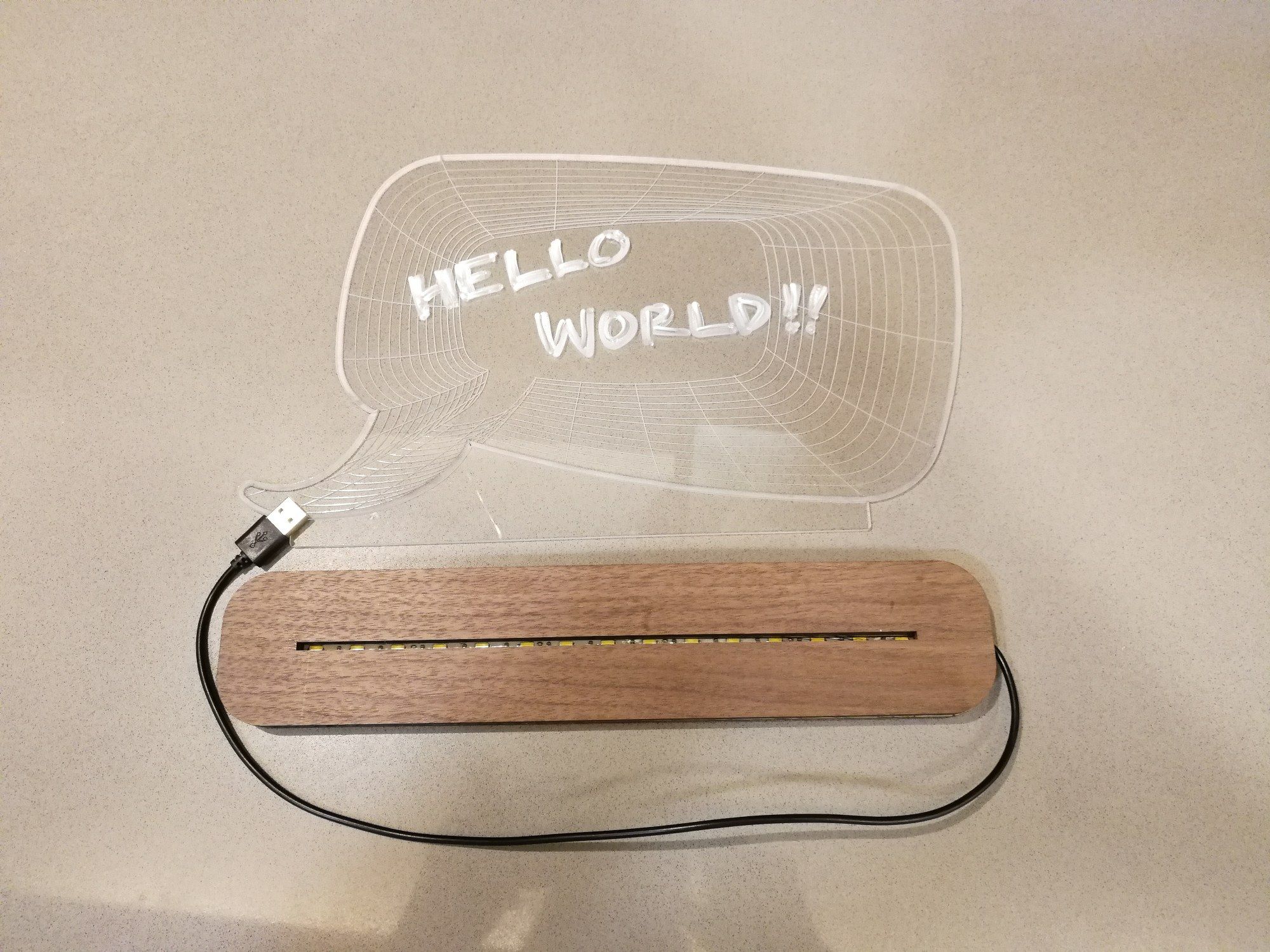Speech Bubble Lamp & Scribbleboard With Full Plans : 5 Steps (with ...