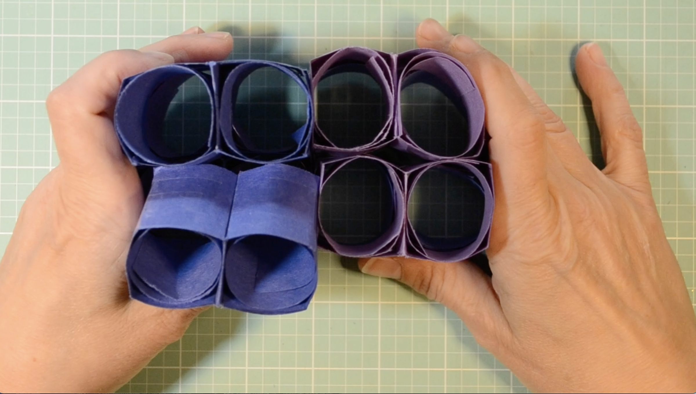 Transformer / Paper Infinity Cube (Tubes) - No Origami Boxes! : 12 ...