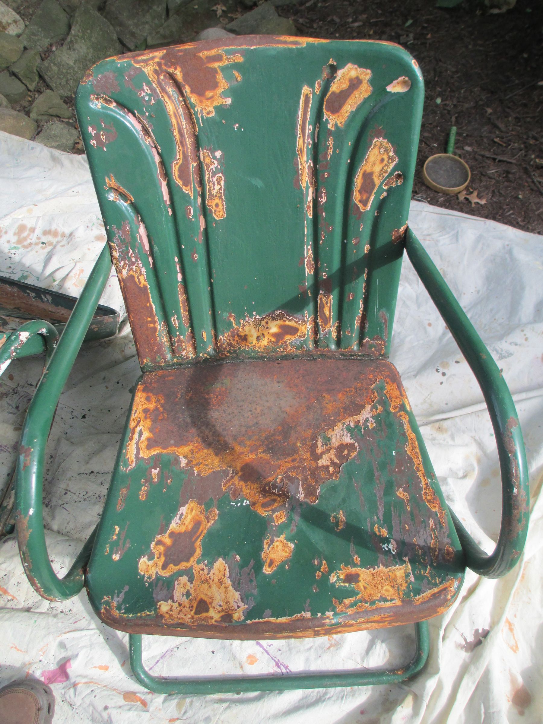 Rejuvenate Vintage Metal Lawn Chairs : 12 Steps (with Pictures ...
