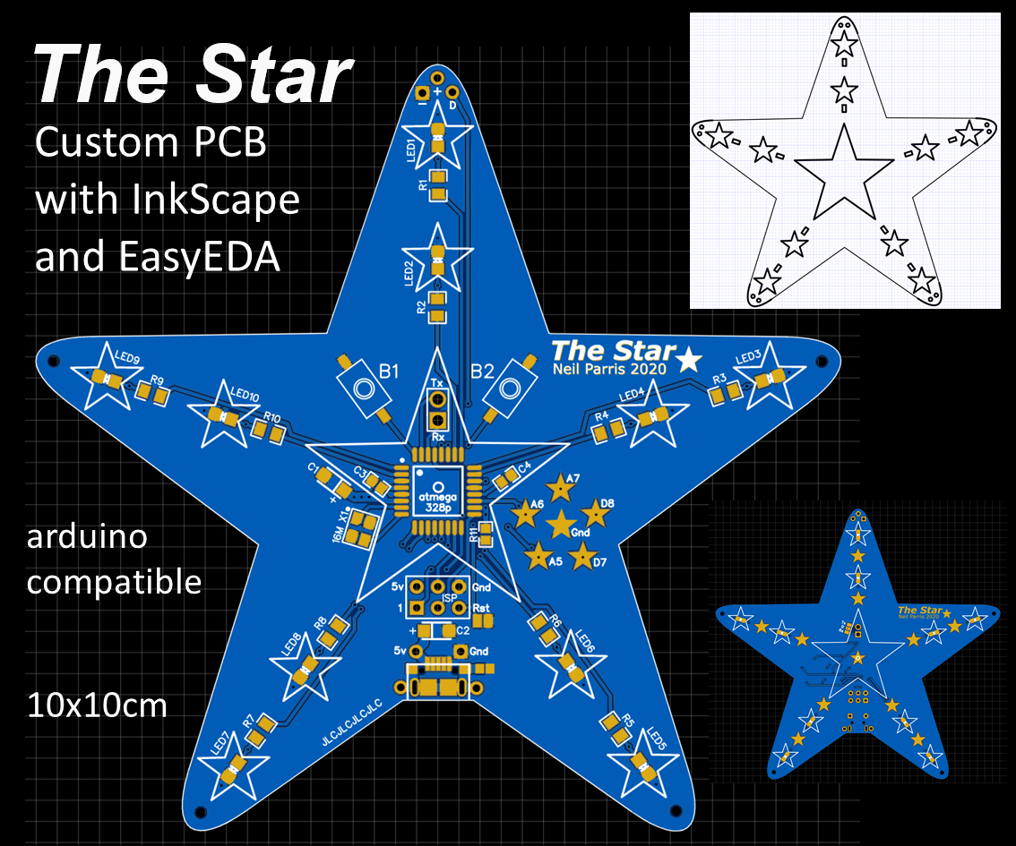 Learn How to Design a Custom Shaped PCB With EasyEDA Online Tools : 12 ...
