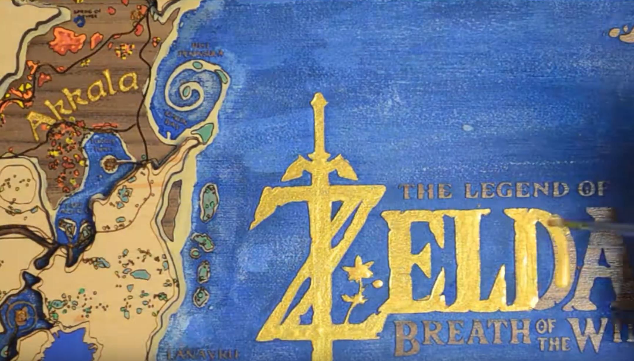 Multi-layer Map of Hyrule - Laser Engraved and Painted : 6 Steps (with ...