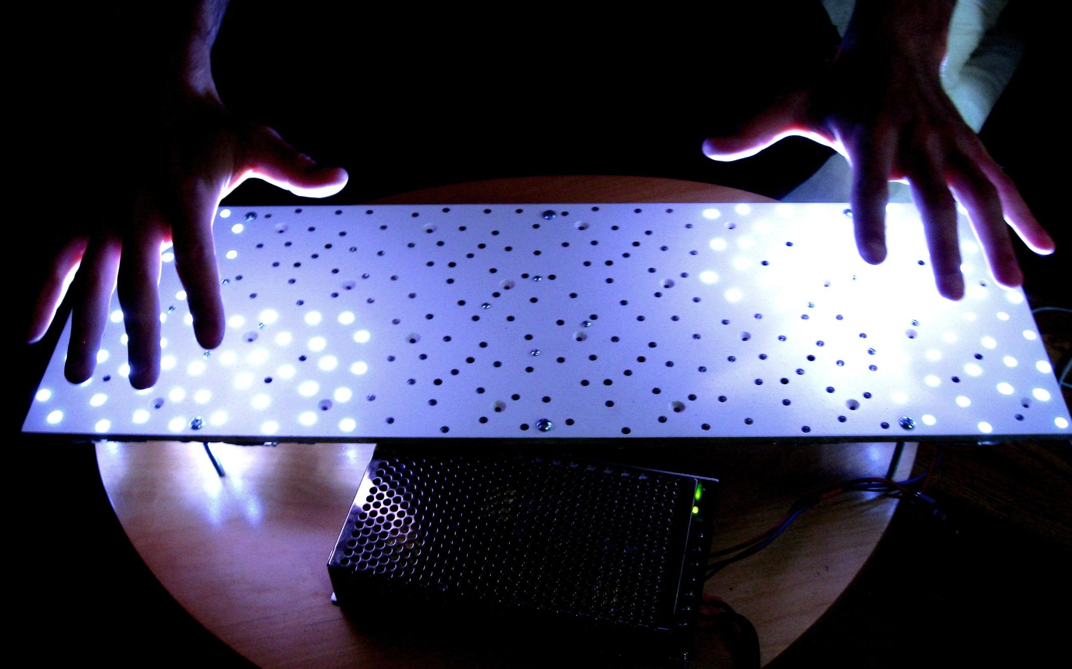 Infrared Proximity Sensing Coffee Table Module & Color Changing Glowing ...