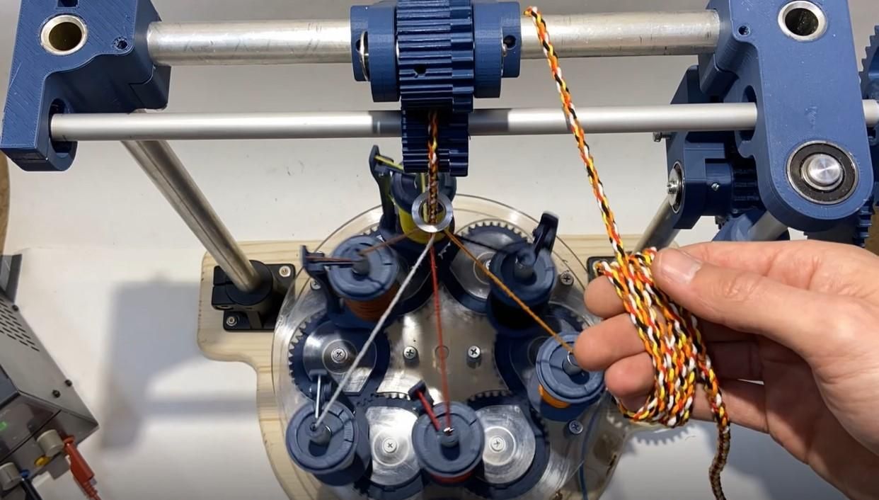 3D Printed Braiding Machine / How It Works, Construction, Technical ...