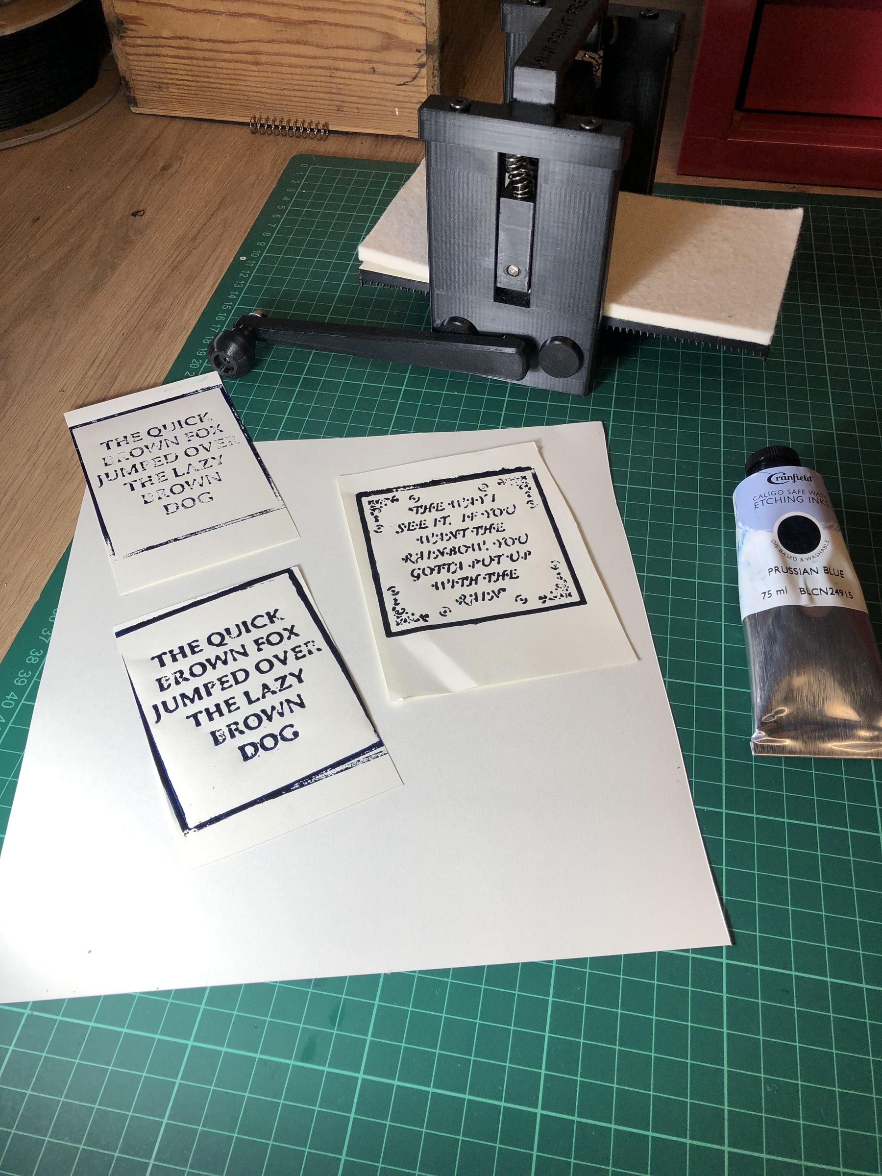 Spring Loaded Mini Relief Print Press. : 8 Steps (with Pictures ...