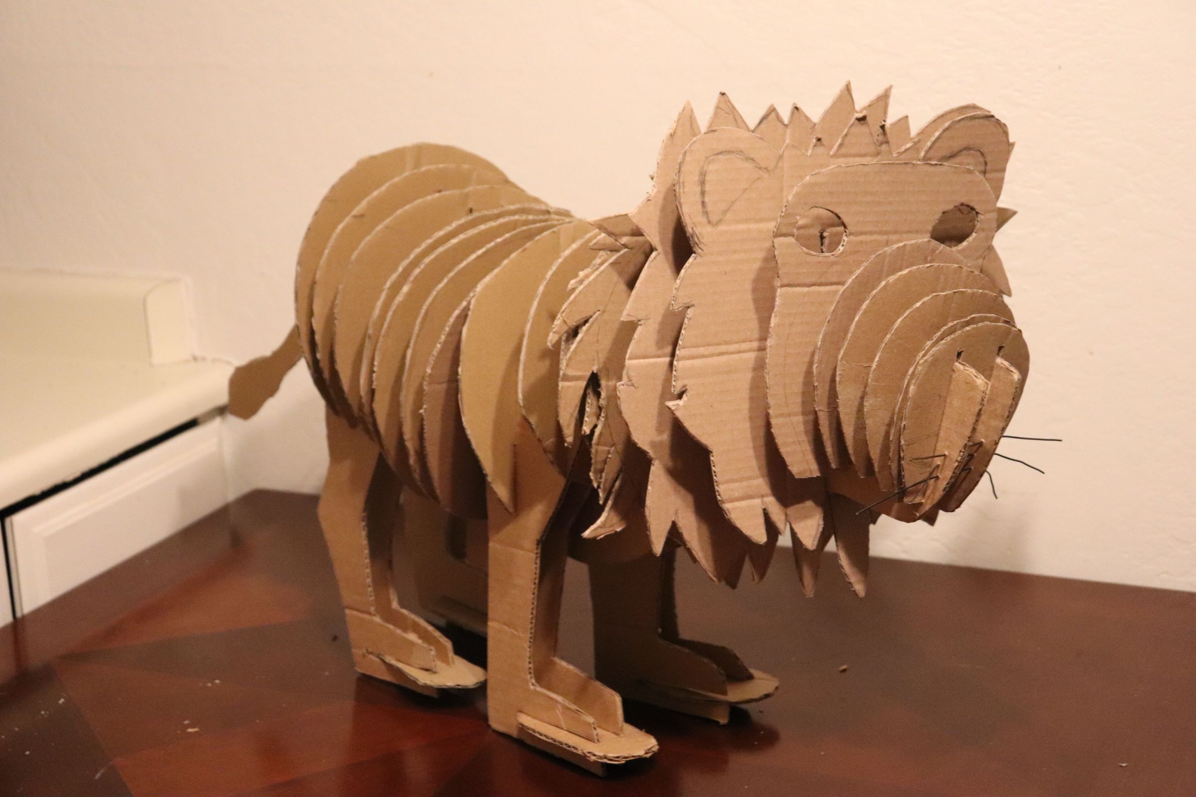 Recycled Cardboard Lion Sculpture : 10 Steps - Instructables