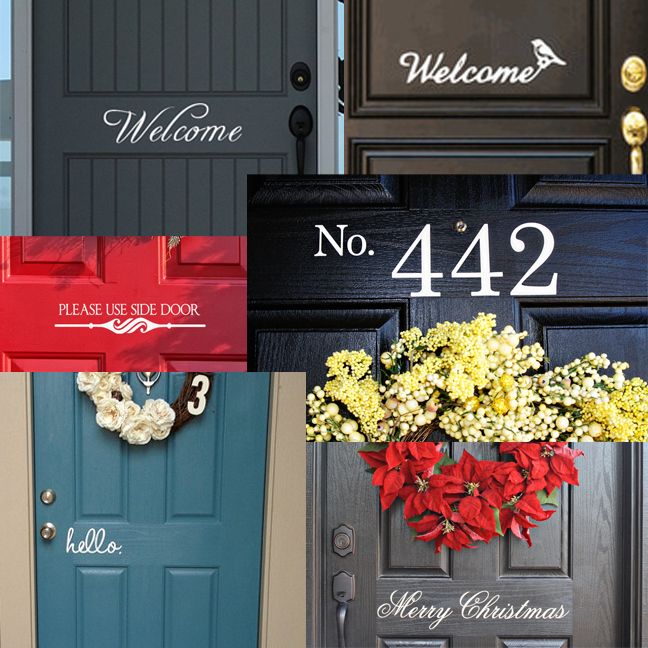 Vinyl Front Door Decals...Lots of Options - Instructables
