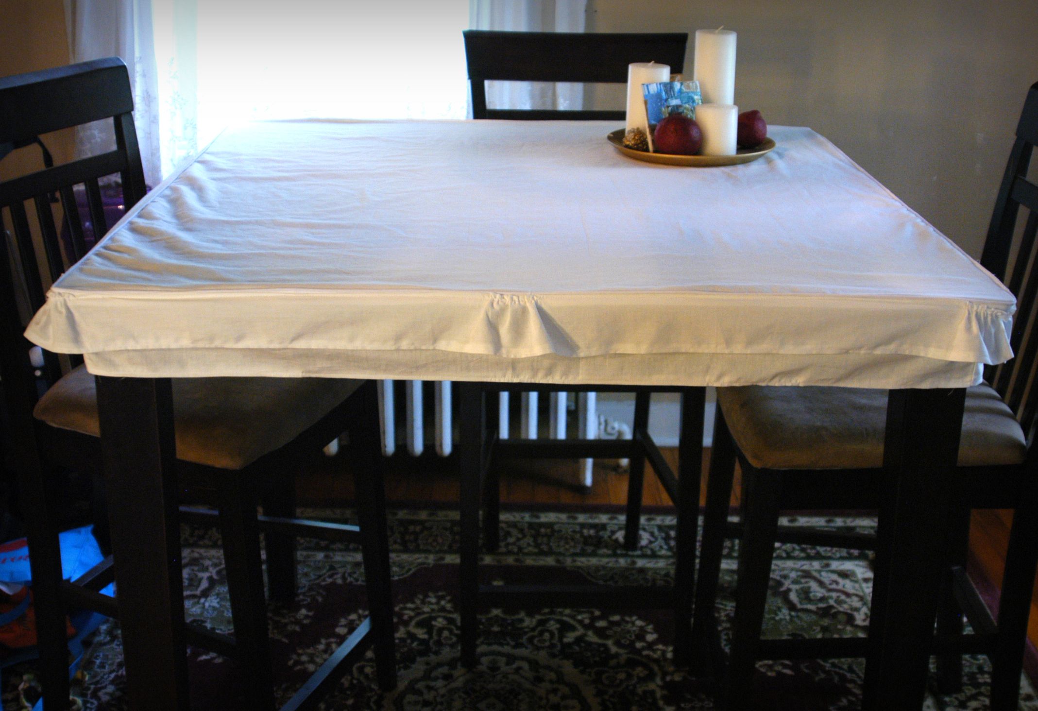 How to Sew a Peplum Style Table Cloth : 6 Steps (with Pictures ...