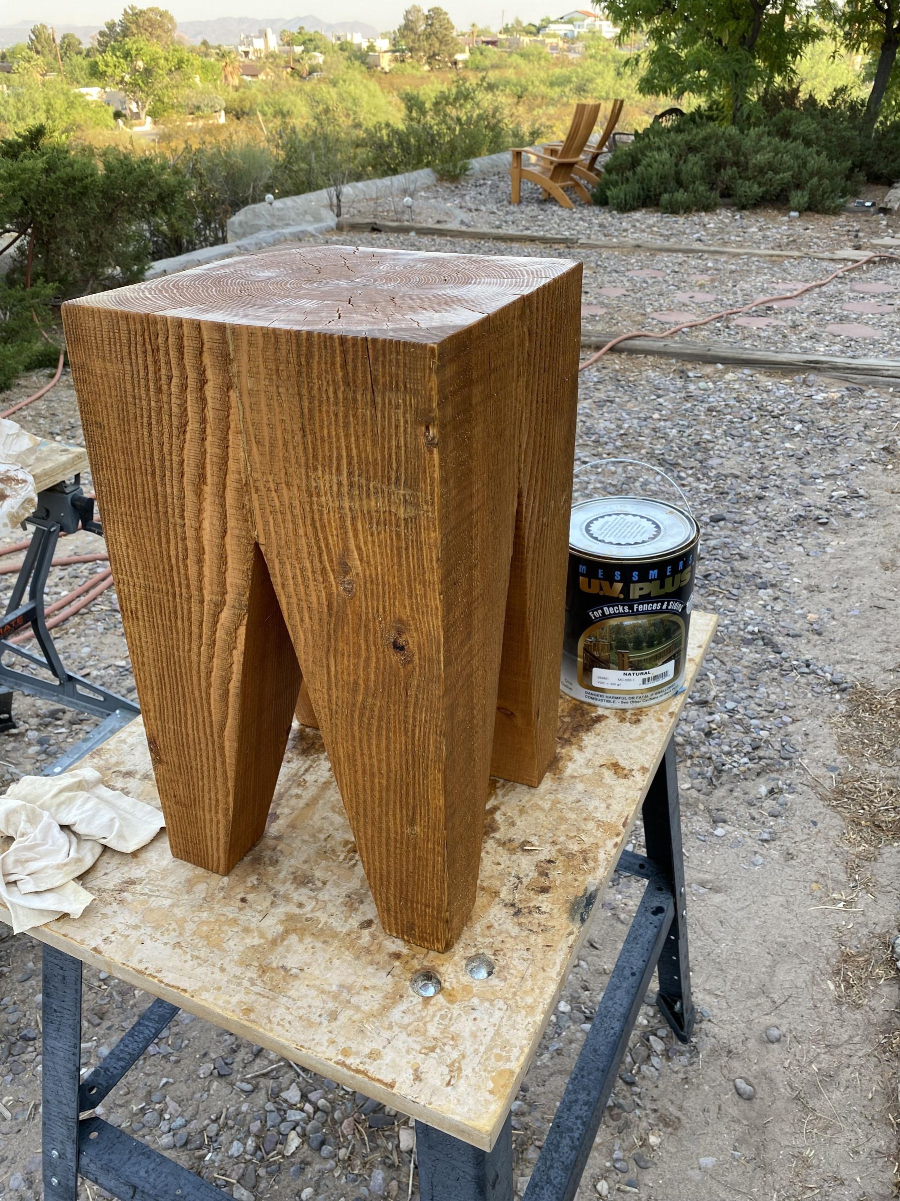 Backenzahn - a Small Side Table, Stool, or Plant Stand : 5 Steps (with ...