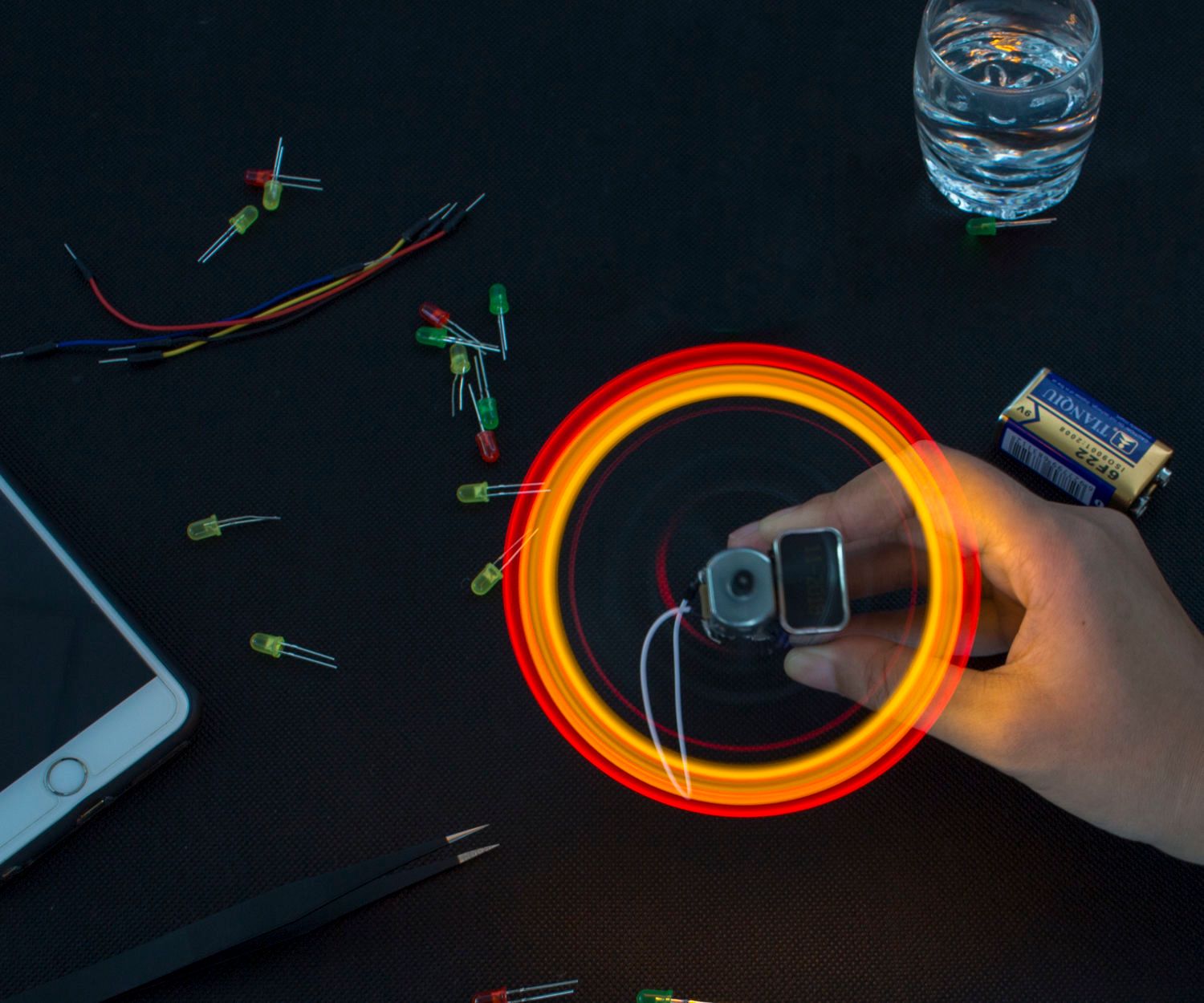 How to Make a Spinning LED Light in Minutes – No Programming : 7 Steps ...