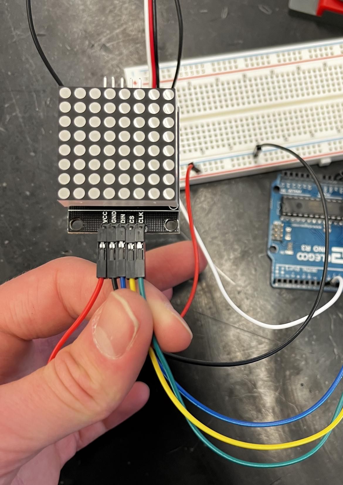 Ultrasonic Sensor Controlled 8x8 LED Display Matrix by William and ...