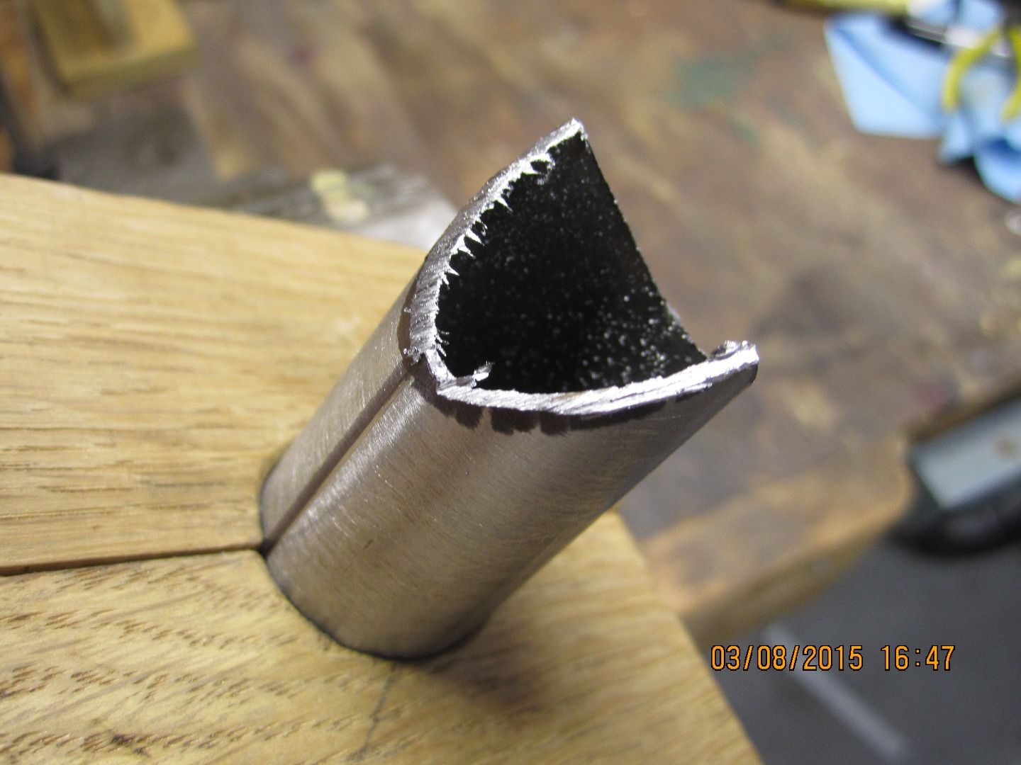 How to Miter (Cope) a Round Tube by Hand : 7 Steps (with Pictures ...