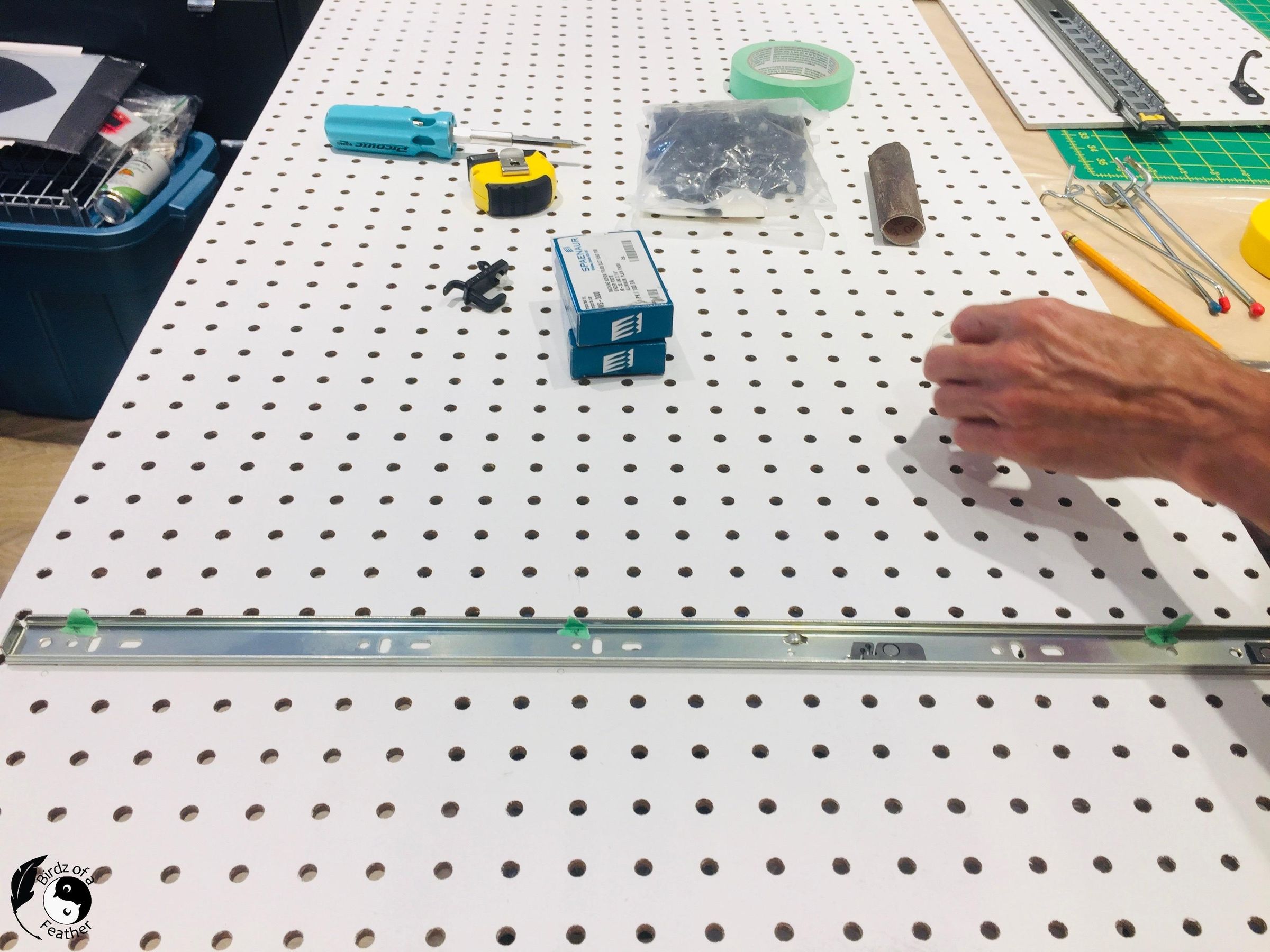 How to Make a Pull Out Pegboard Organizer : 12 Steps (with Pictures ...