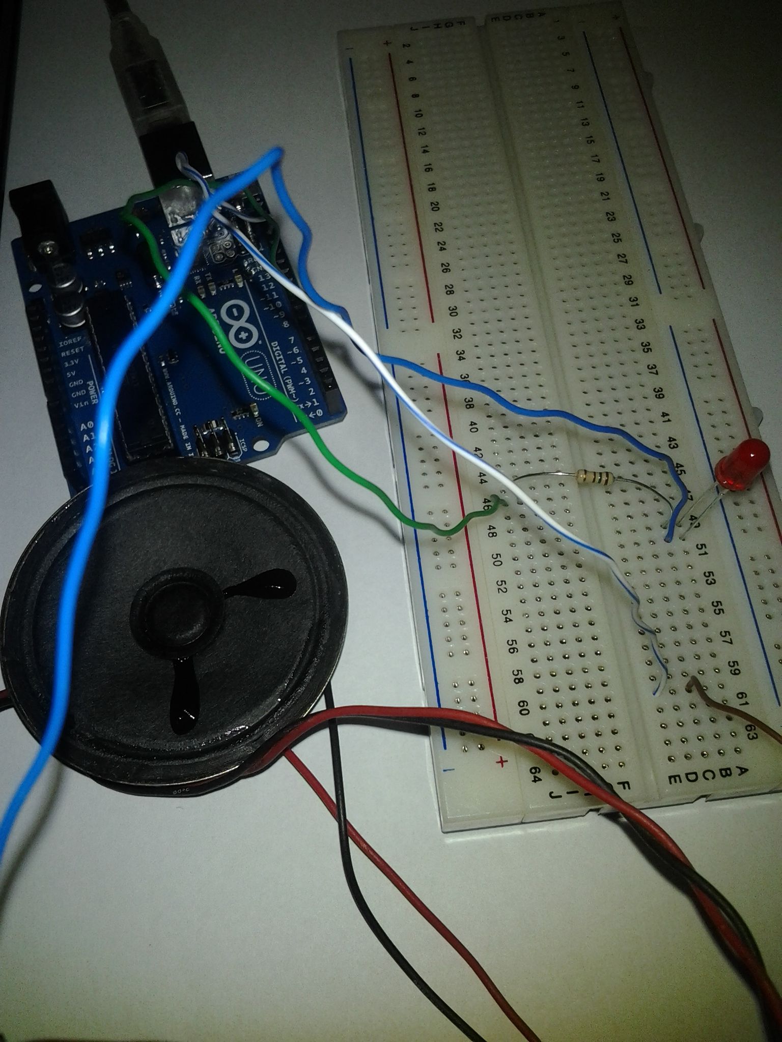 Arduino SOS Signal With 8ohms Speaker + LED Blinking : 3 Steps ...