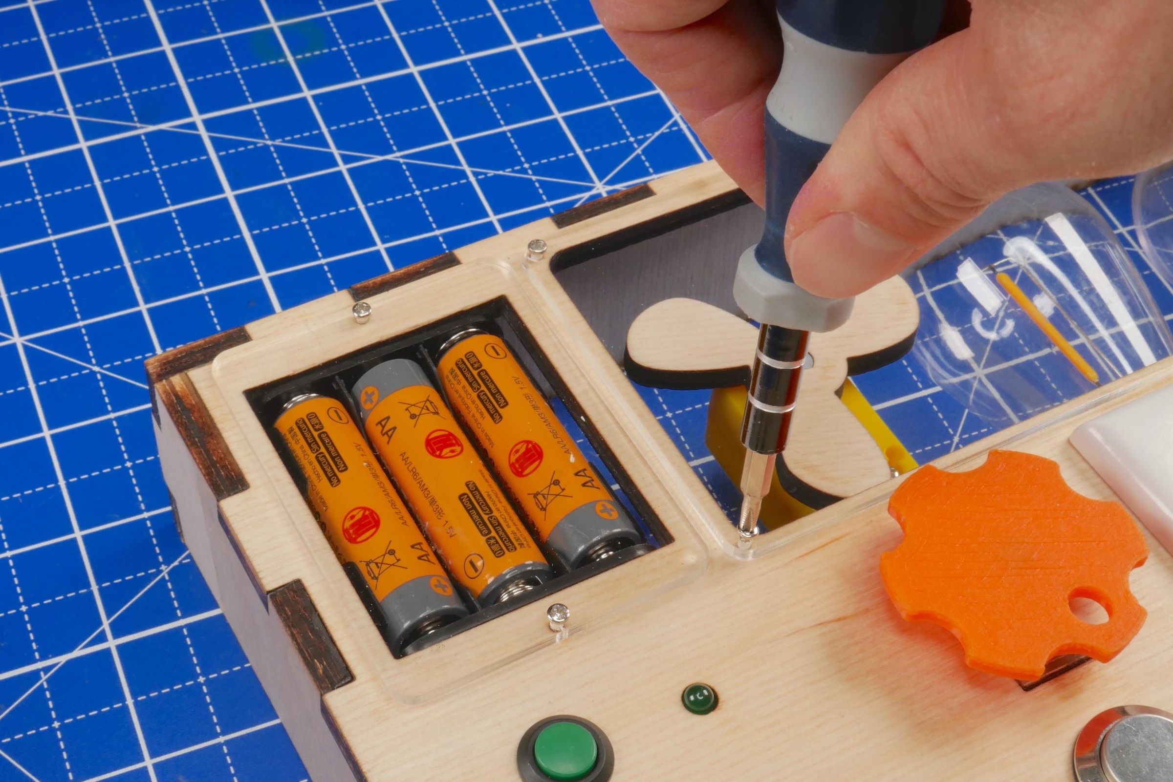 Busy Button Box - Montessori-style Electronic Board Toy for Toddlers ...