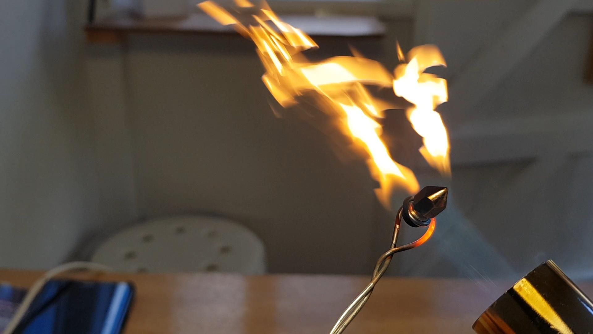 How to Clean 3D Printer Nozzle by Burning Off the Plastic : 4 Steps ...