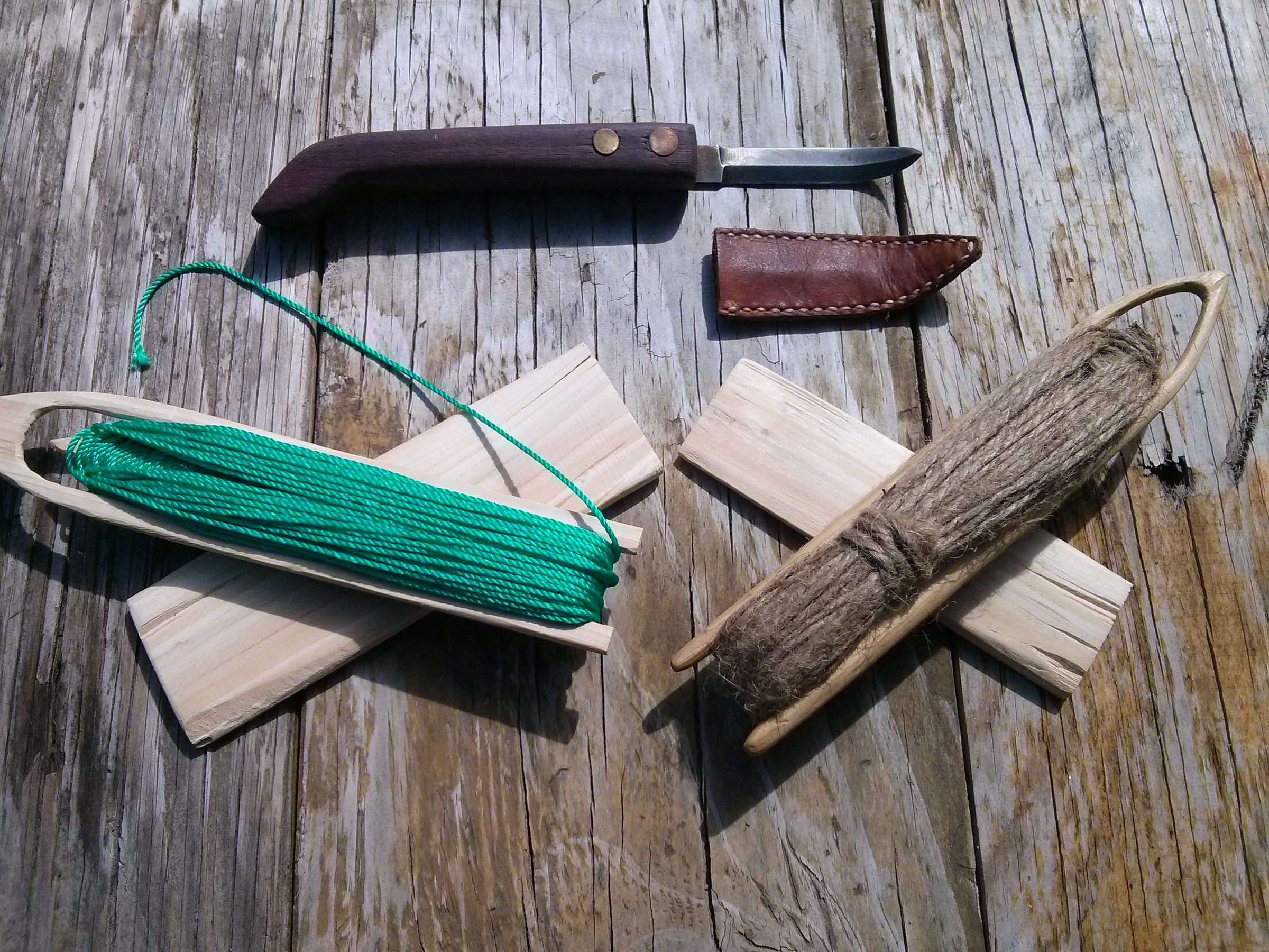 Primitive Net Making From Carving Your Needle to Weaving Your Net : 10 ...