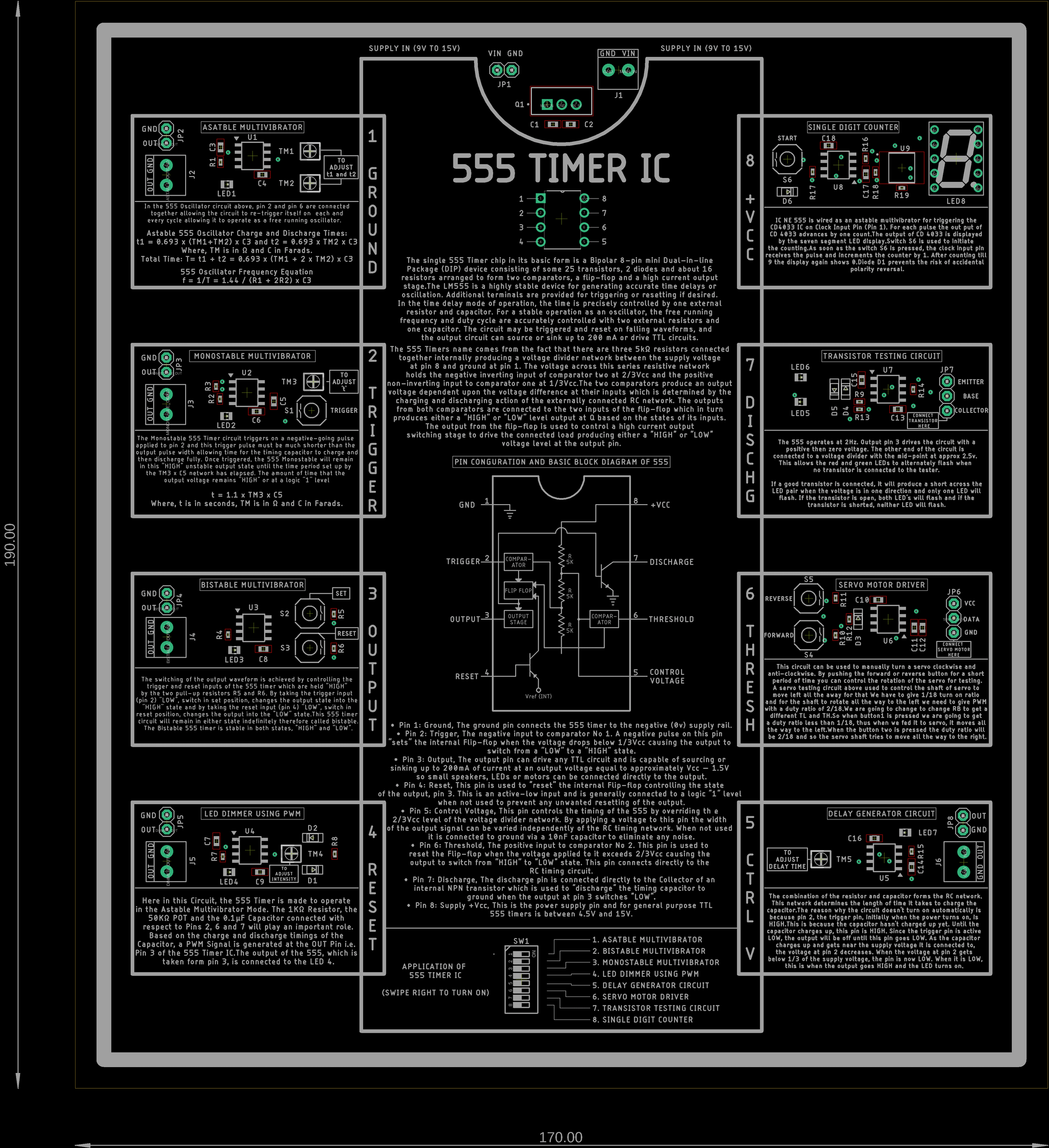Application Board of 555 Timer IC : 11 Steps - Instructables
