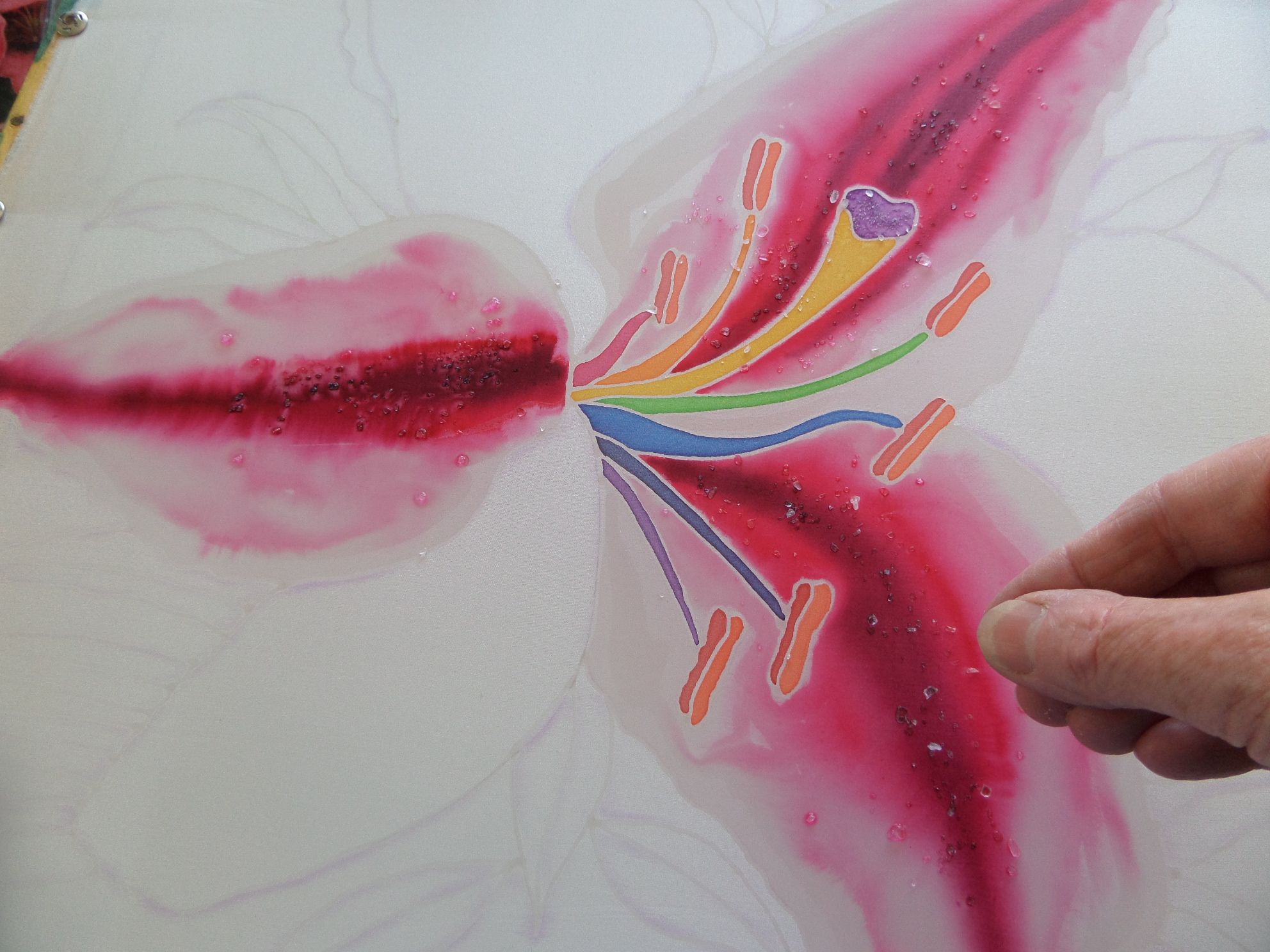 'Rainbow Lily' Silk Painting : 11 Steps (with Pictures) - Instructables