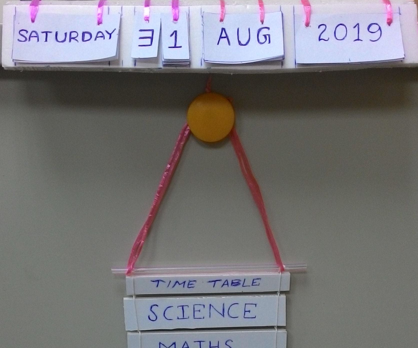 Convertible Timetable and Calendar for Classroom - Instructables