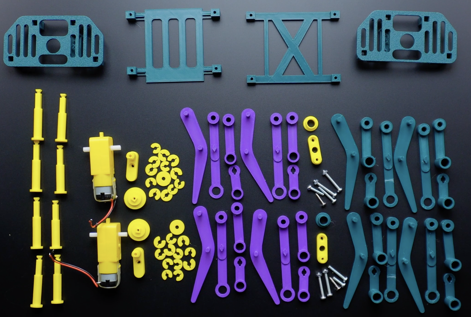 3D Printed Theo Jansen Style Octopod Robot (Arduino Based) : 7 Steps ...