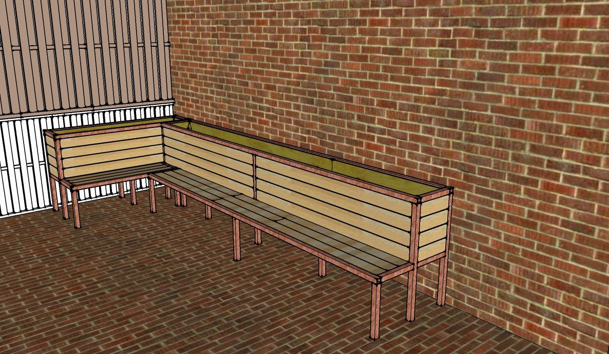 Backyard Planter and Seating : 6 Steps (with Pictures) - Instructables
