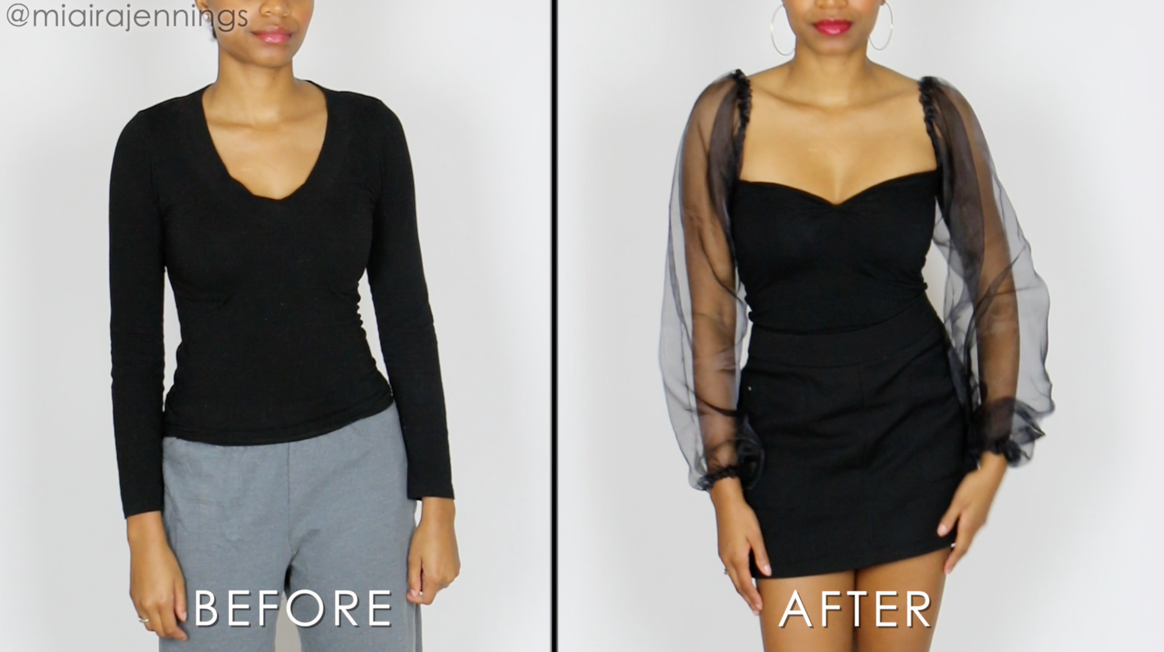 DIY Sheer Puff Sleeves Sweetheart Top (Easy Sewing!) : 8 Steps (with ...