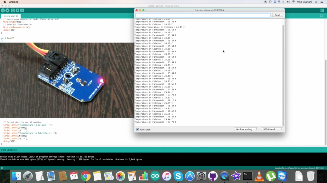 Temperature Measurement Using MCP9803 and Arduino Nano : 4 Steps ...