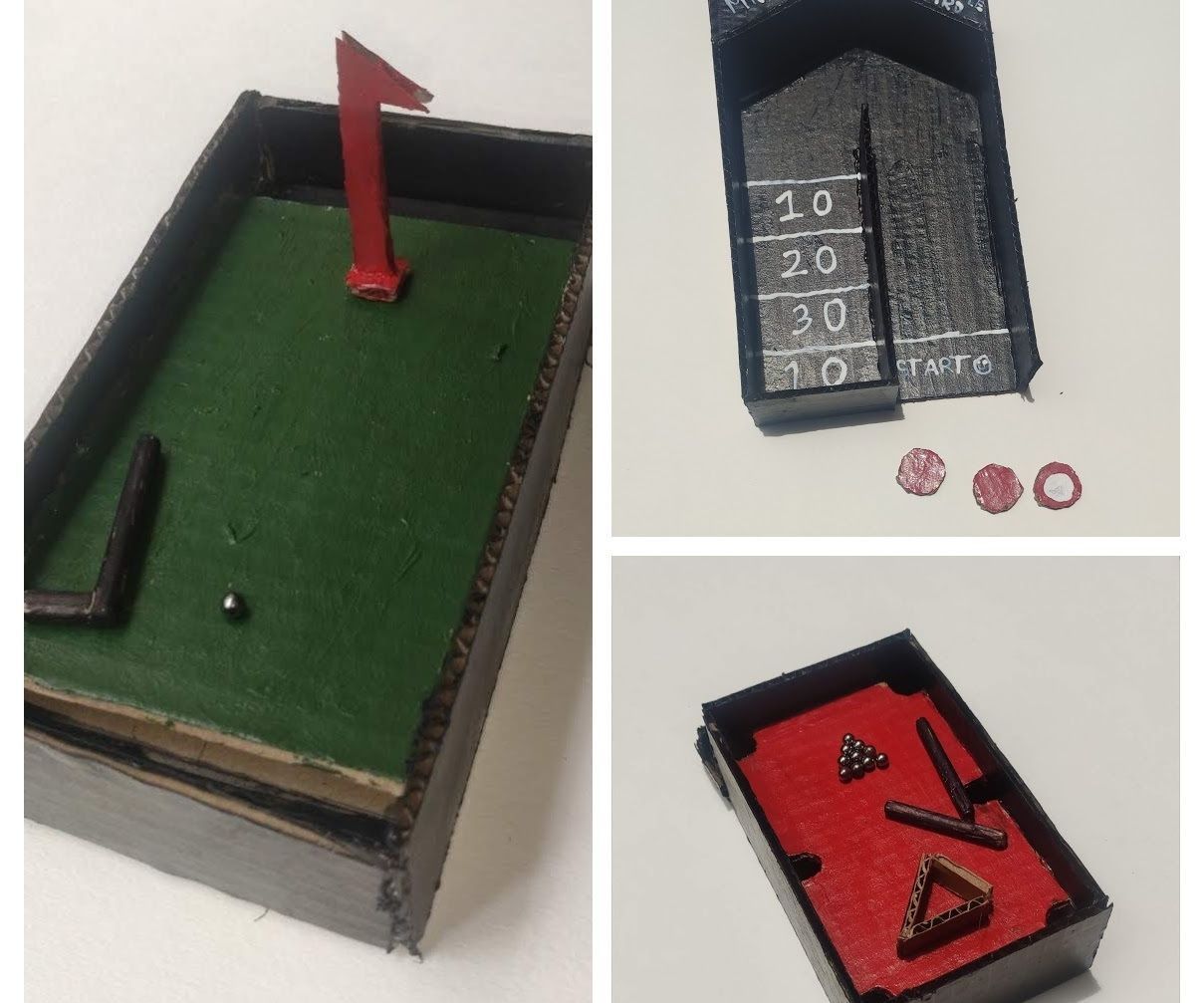 Mini Golf, Miniaturized Pool/Billiards and ShuffleBoard : 13 Steps ...