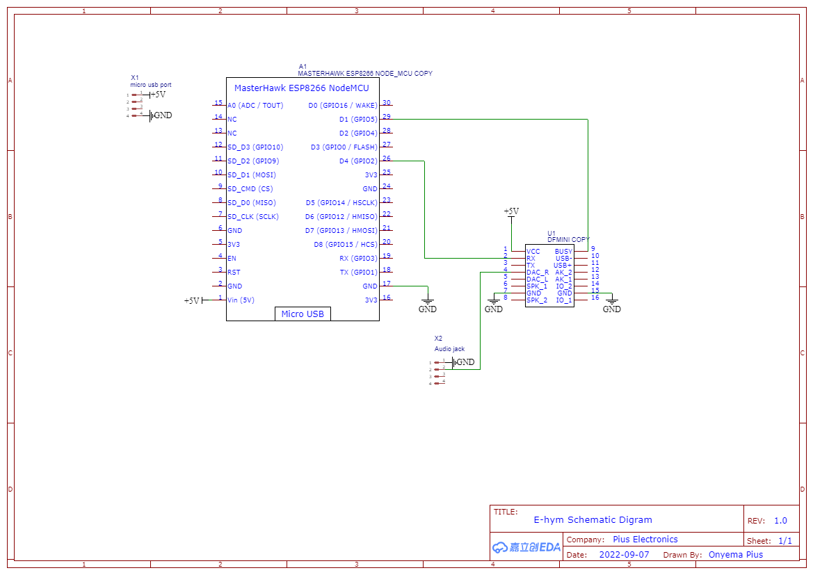 Arduino Mp3 Player With ESP8266 and DF Mini Player: Electronic Hymnal ...