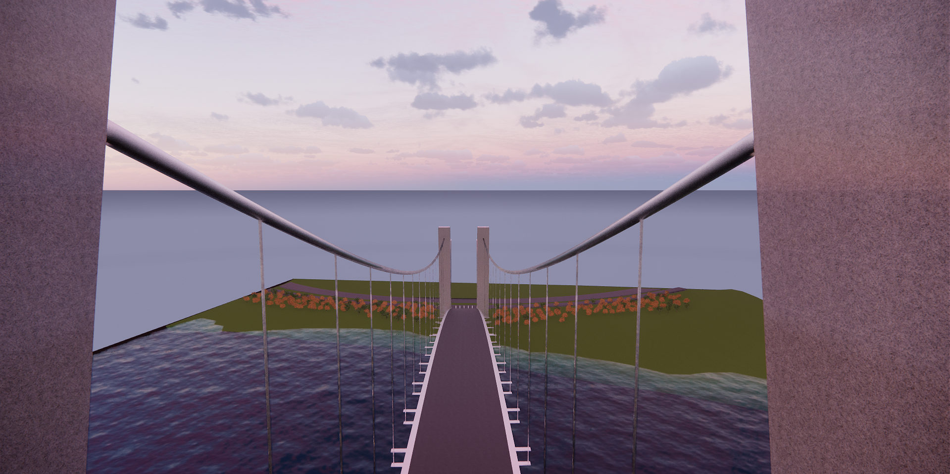 The Victory Bridge (Suspension Pedestrian Bridge Made in Revit) : 8 ...