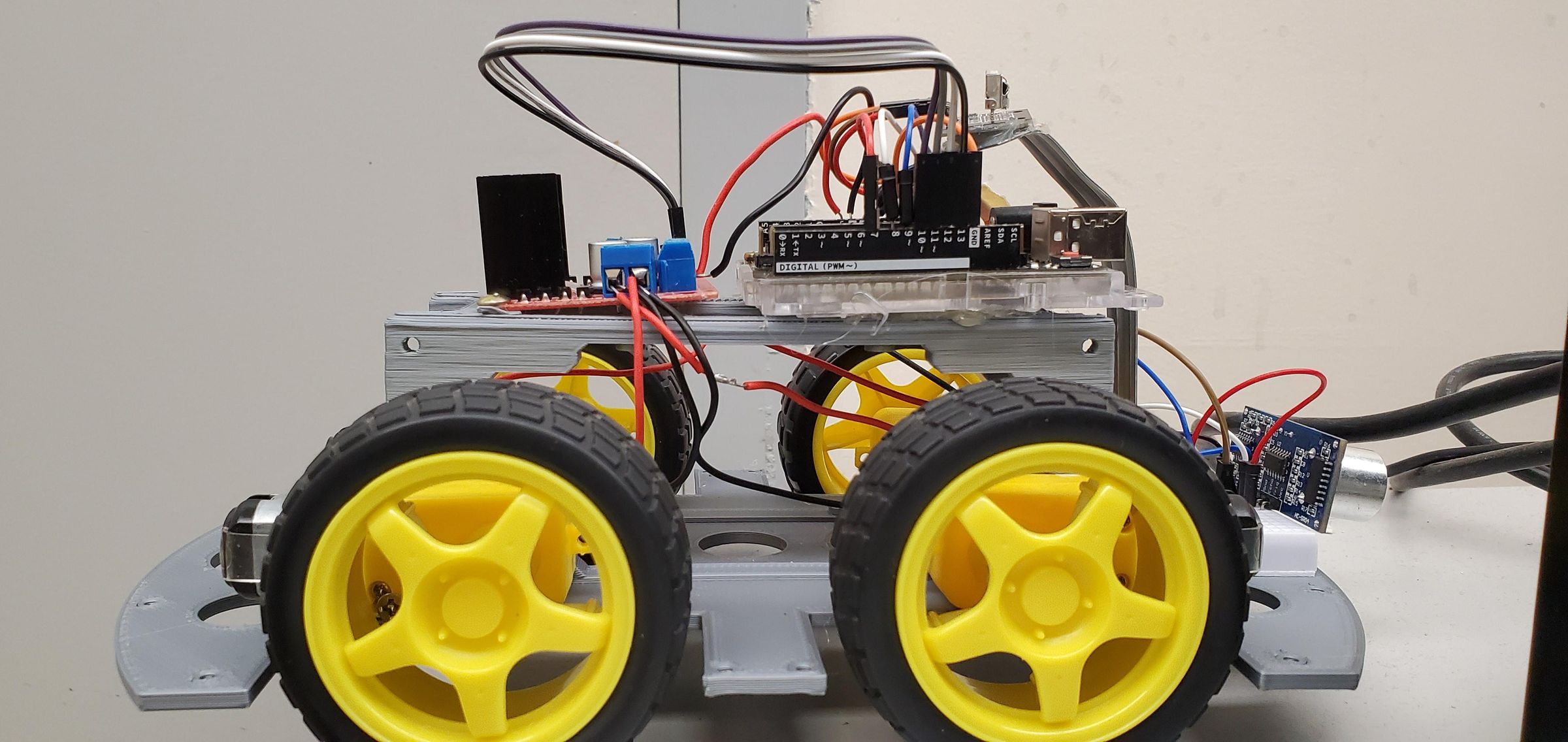4 Wheel Car With IR Control (Optional Ultrasonic Sensor) : 11 Steps ...