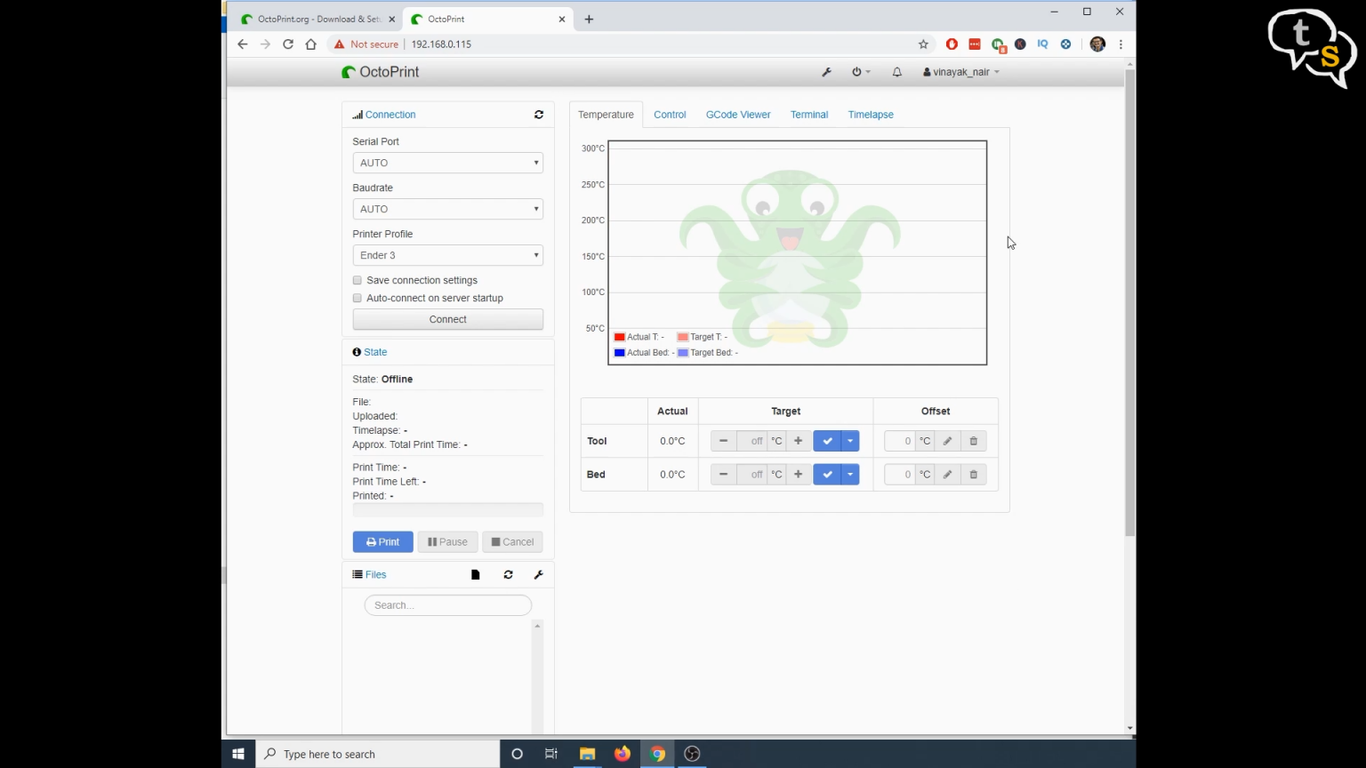 Octoprint 3D Printer Web Interface | Remote Control Your 3D Printer ...