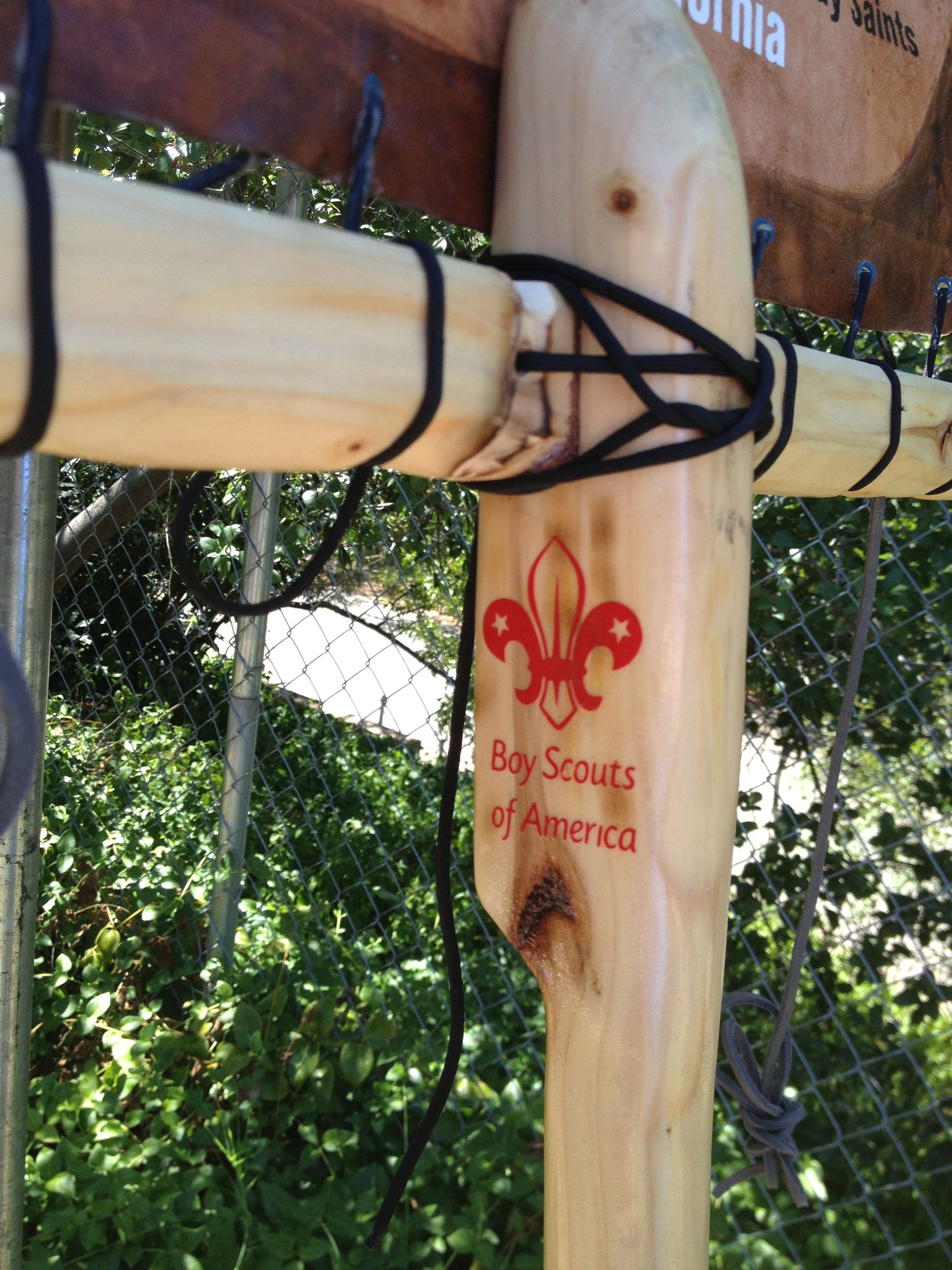 Handmade Boy Scout Troop Flag - Leather & Wood : 4 Steps (with Pictures ...