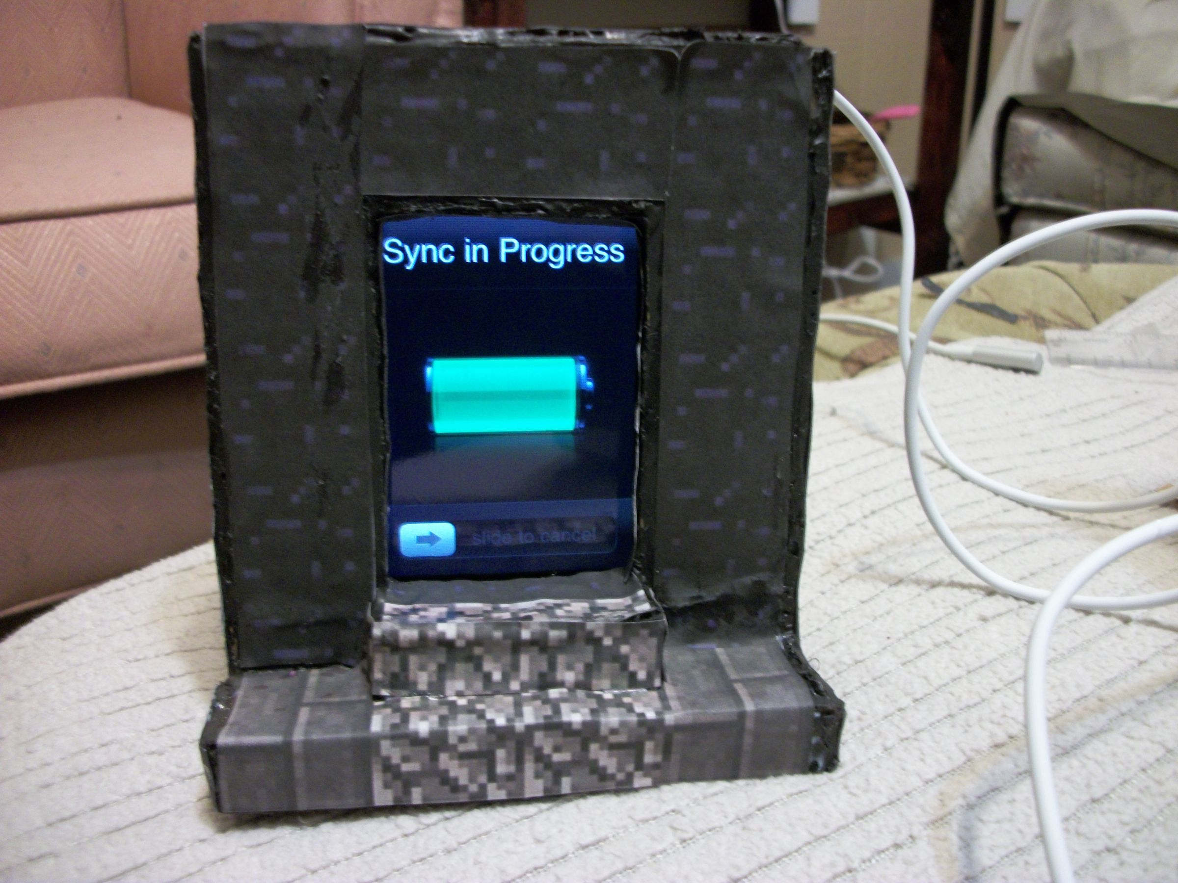 Minecraft Nether Portal IPod Dock : 7 Steps - Instructables