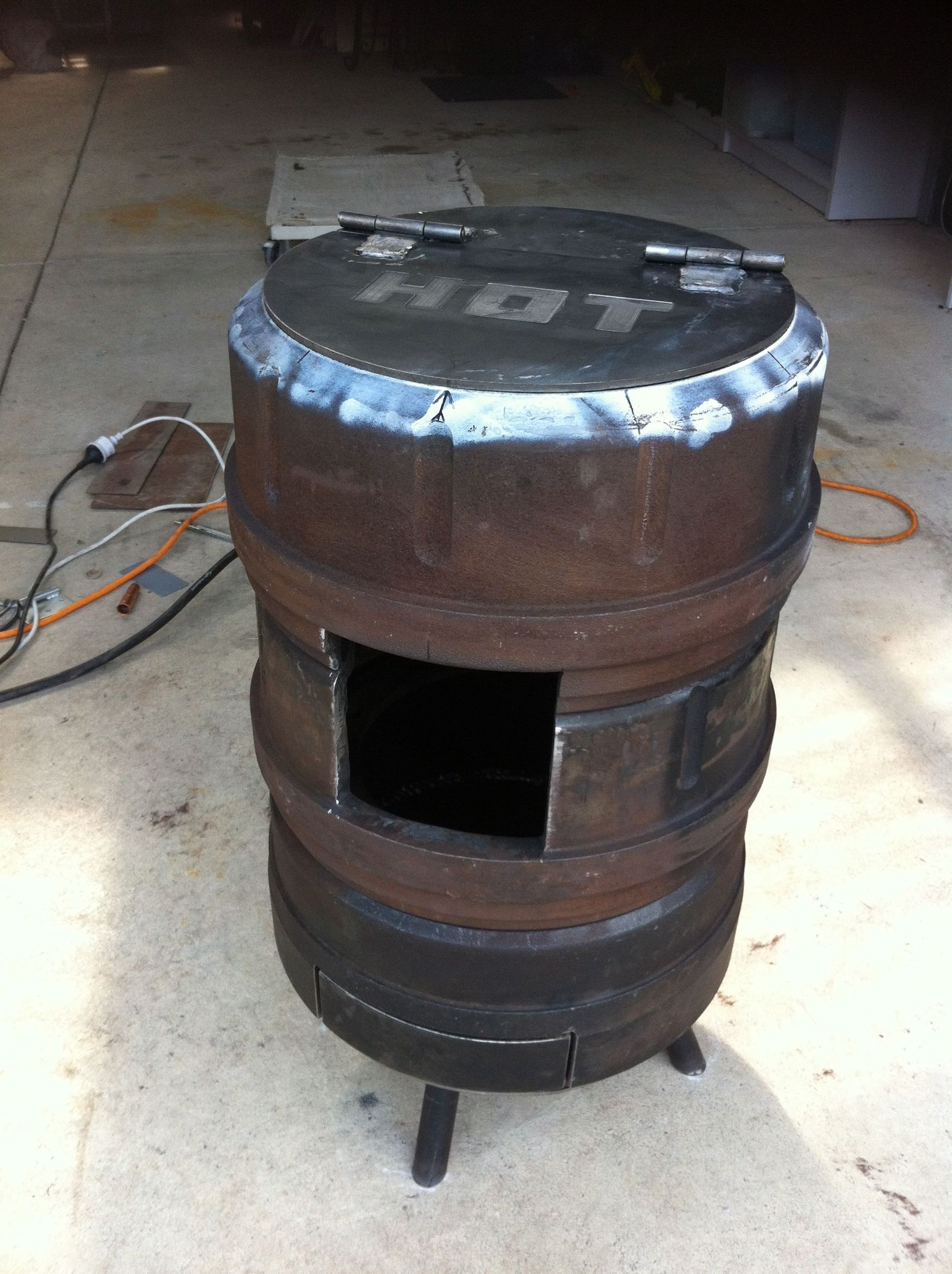 Homemade Pot Belly Stove